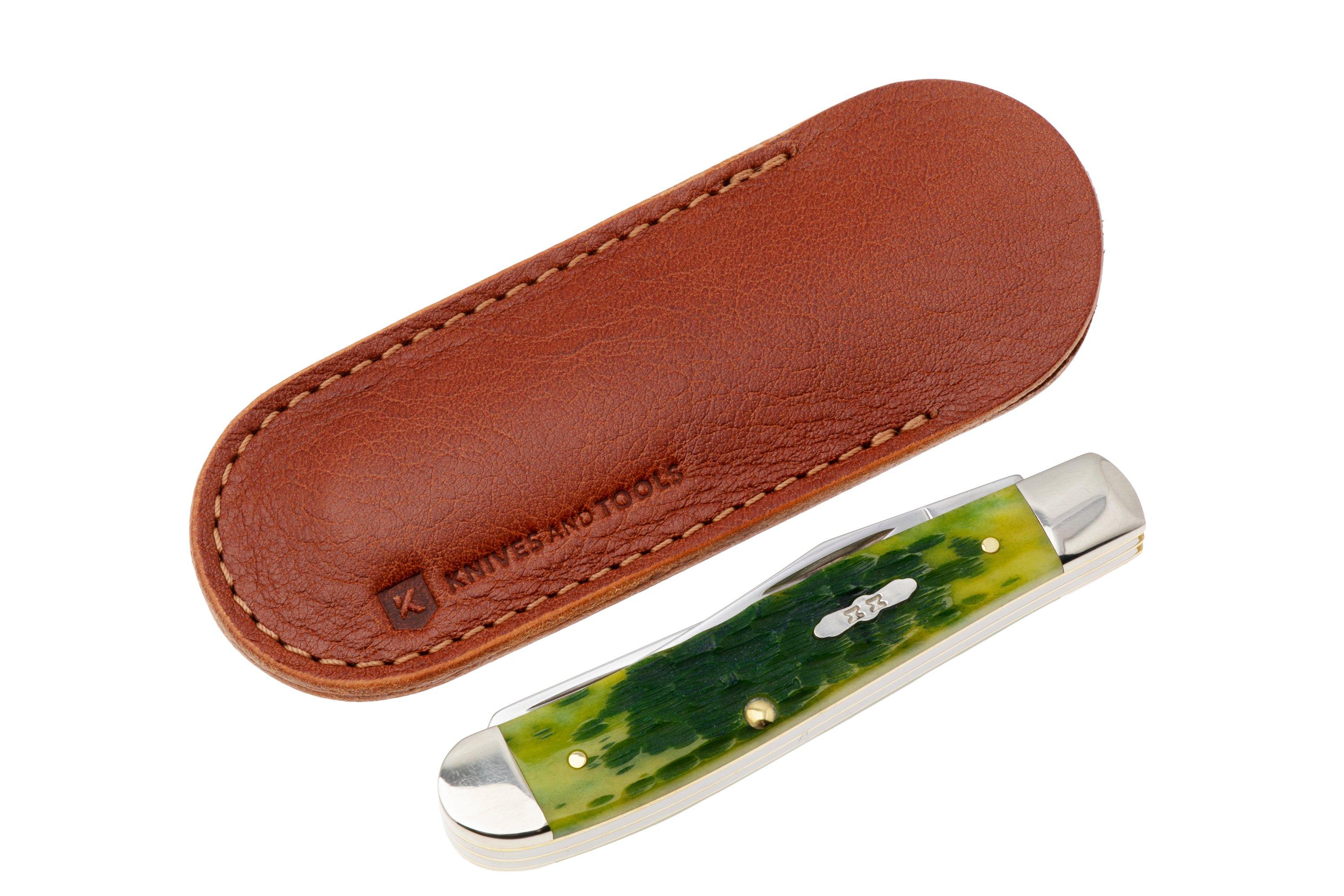 Knivesandtools Leather Sheath, Cognac, Large | Advantageously shopping ...