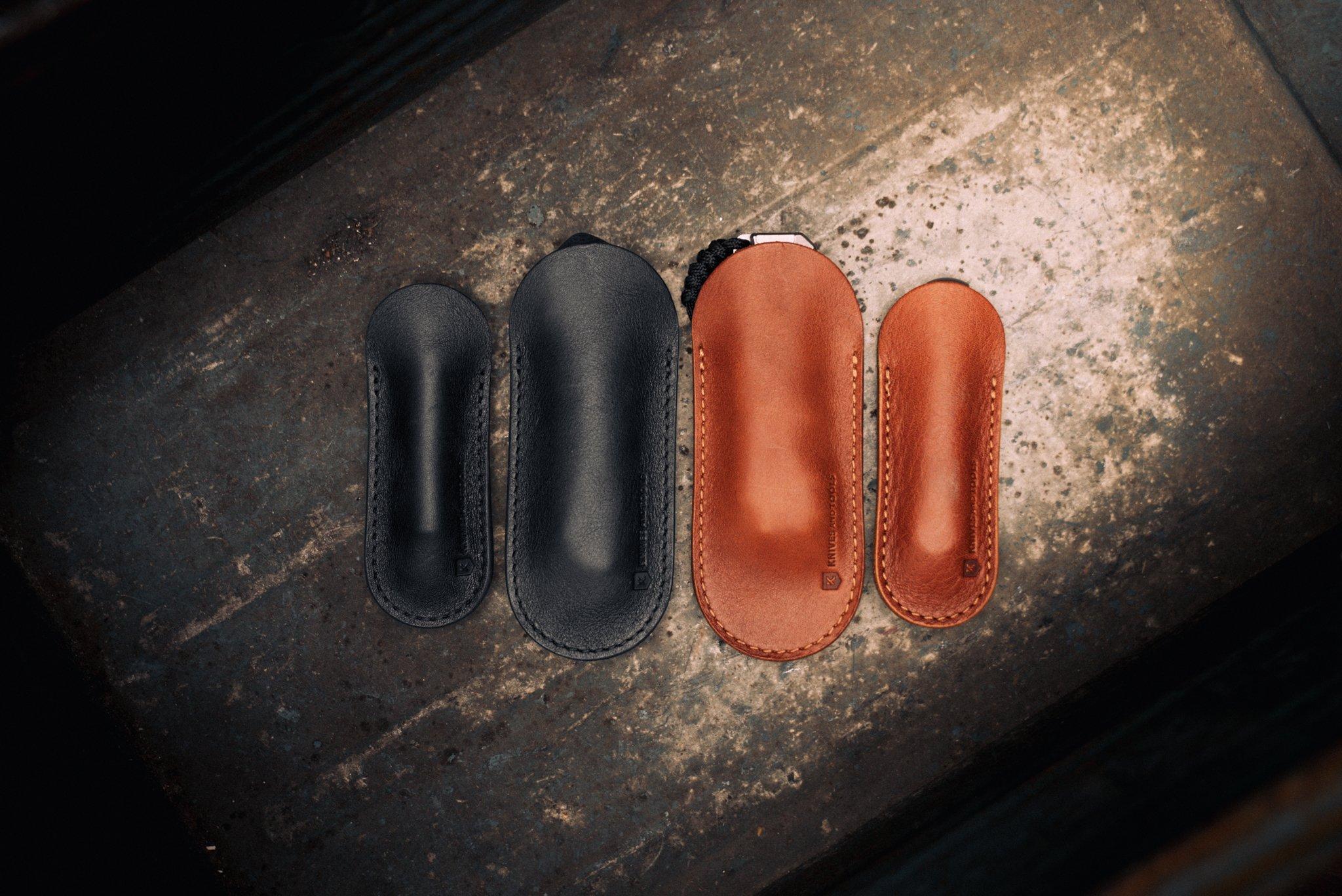 Knivesandtools Leather Sheath, Cognac, Large | Advantageously shopping ...