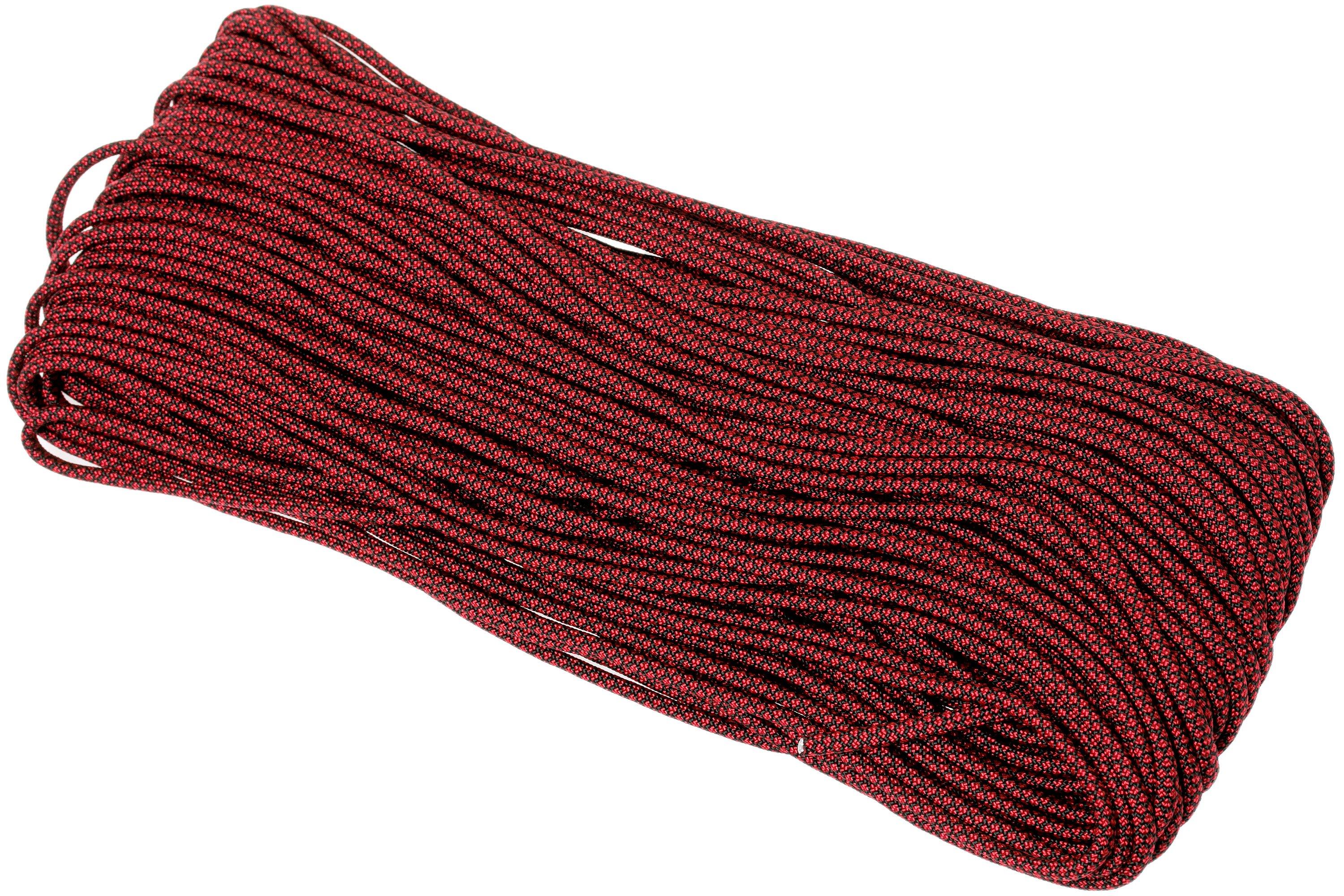 Knivesandtools 550 paracord type III, colour: imperial red diamond, 100 ...
