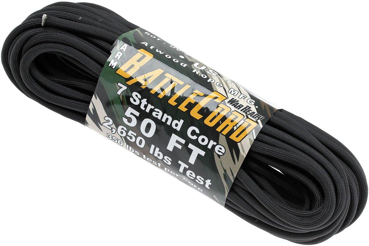 ARM 2650 Battle Cord, Colour: Black, 50ft (15,24 m) | Advantageously ...