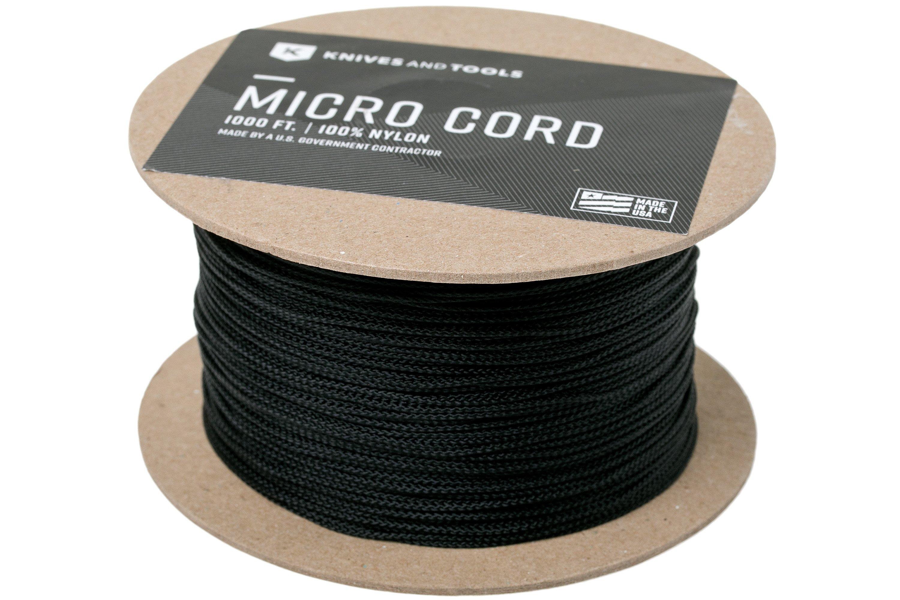 Micro Cord, zwart, 1000 ft (304,8 meter) | Voordelig kopen bij ...