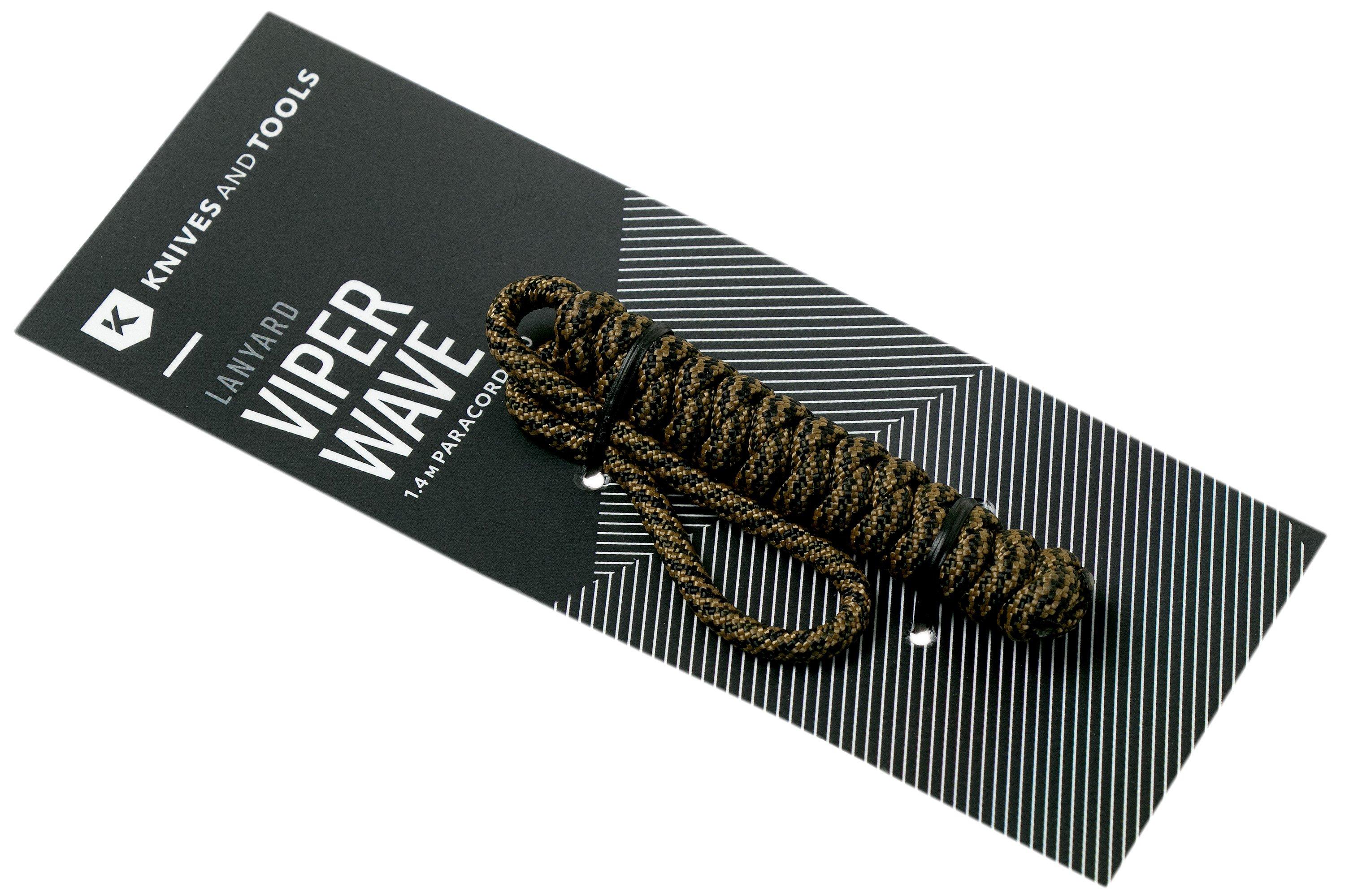 Knivesandtools paracord lanyard viper wave, camo | Advantageously ...