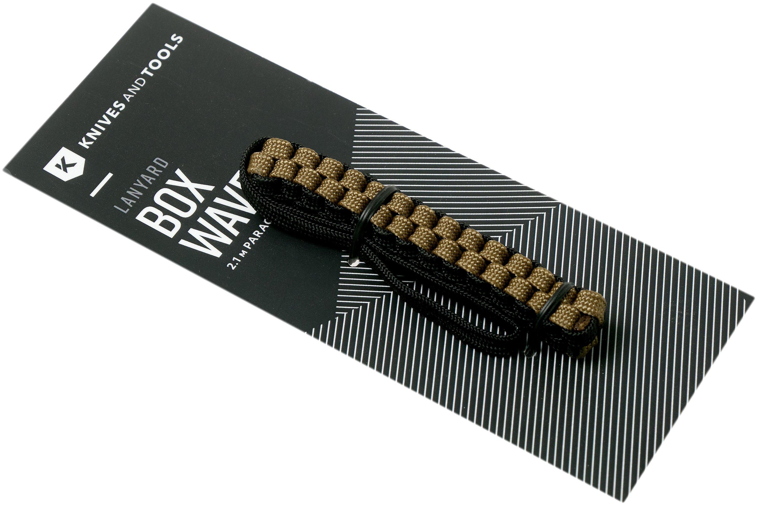 Knivesandtools paracord cordón box wave, negro + coyote | Compras con ...