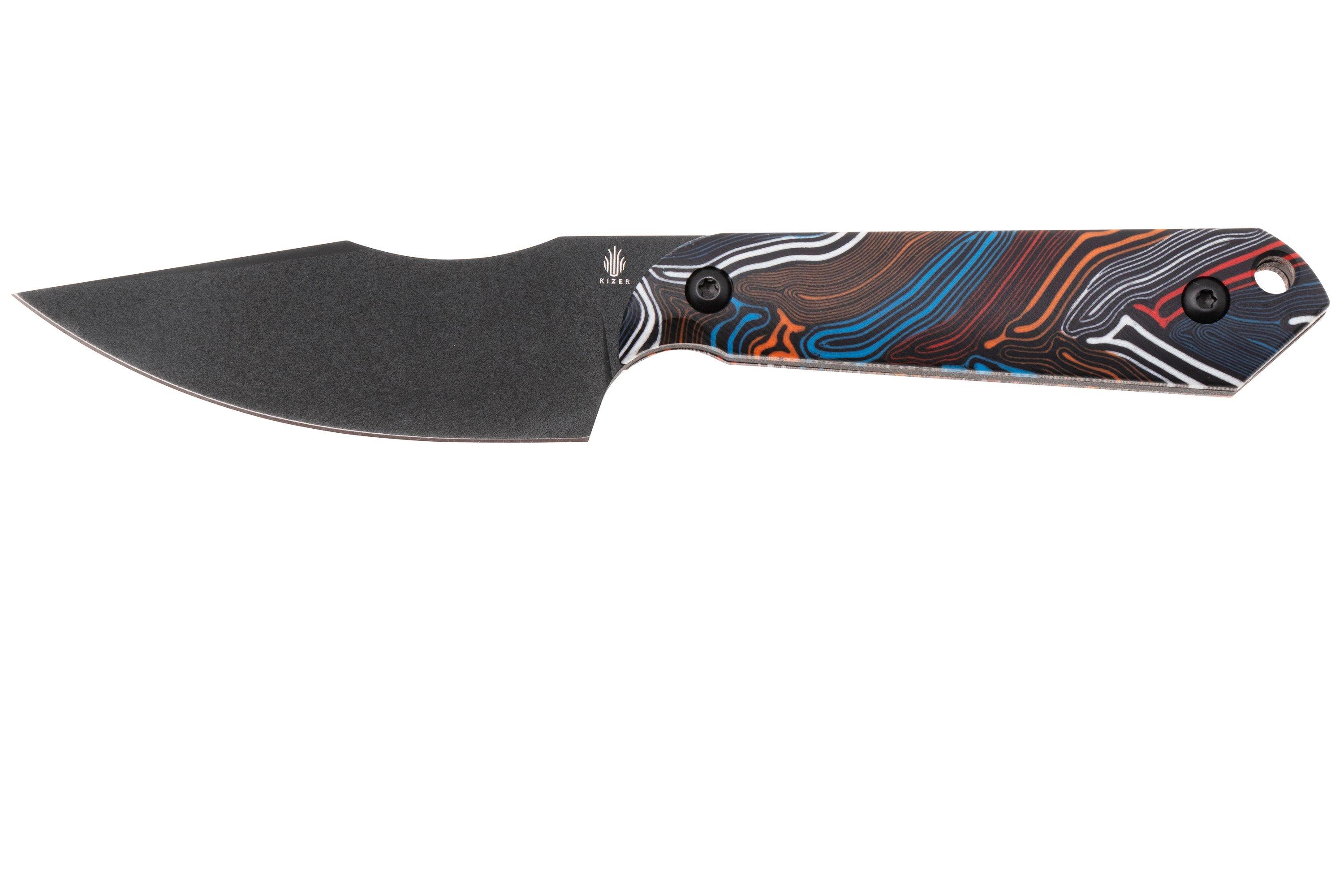 Kizer Harpoon Mini 1040S6 Black CPM 3V, G-Mascus, vaststaand mes ...