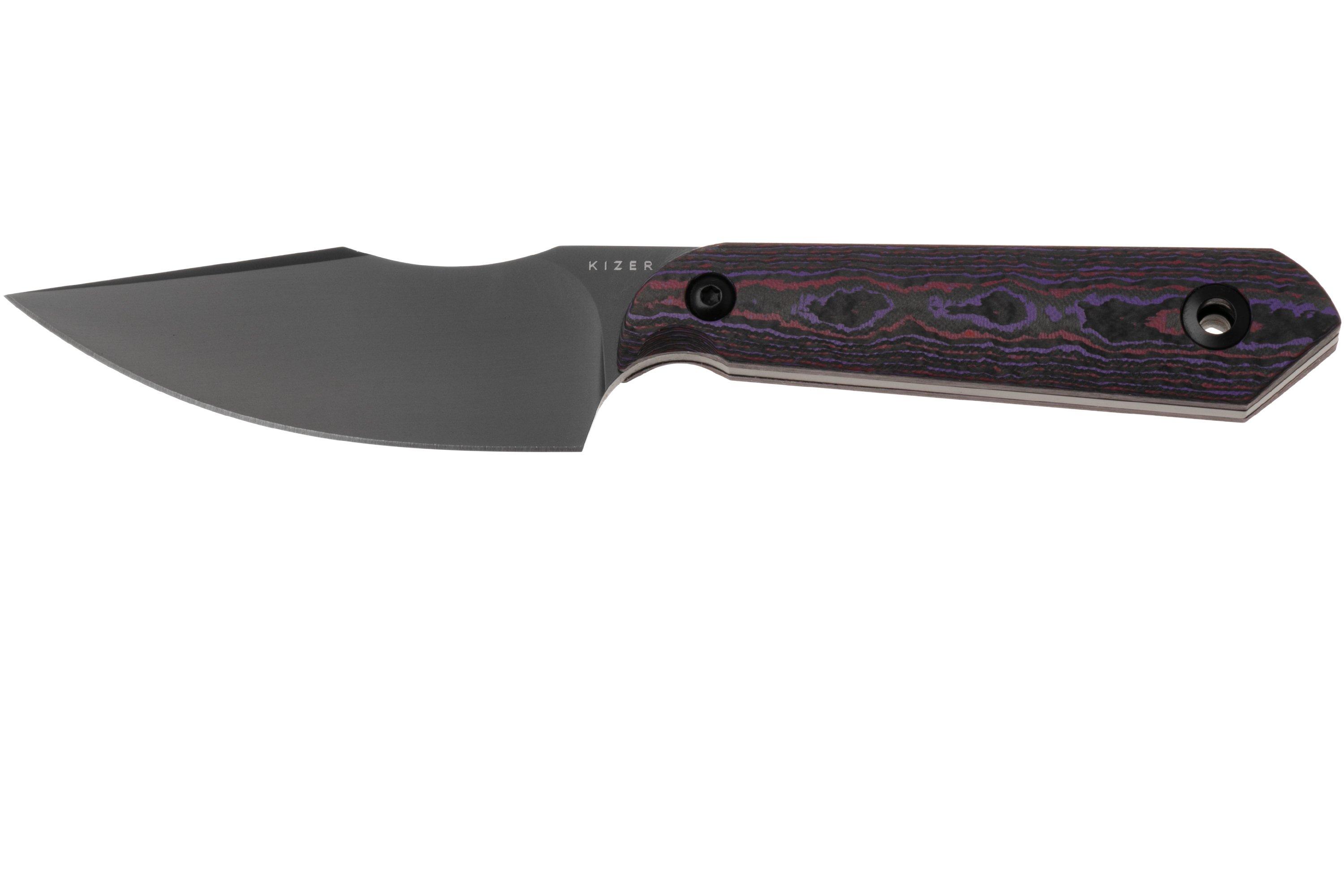 Kizer Harpoon Mini 1040S9, Black CPM S45VN, Red/Purple/Black Fat Carbon ...