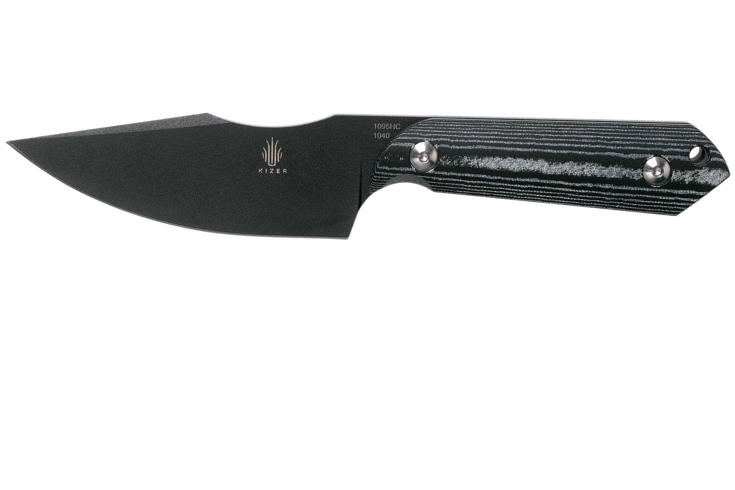 Kizer Harpoon KI1040 fixed knife, Maverick Customs design ...