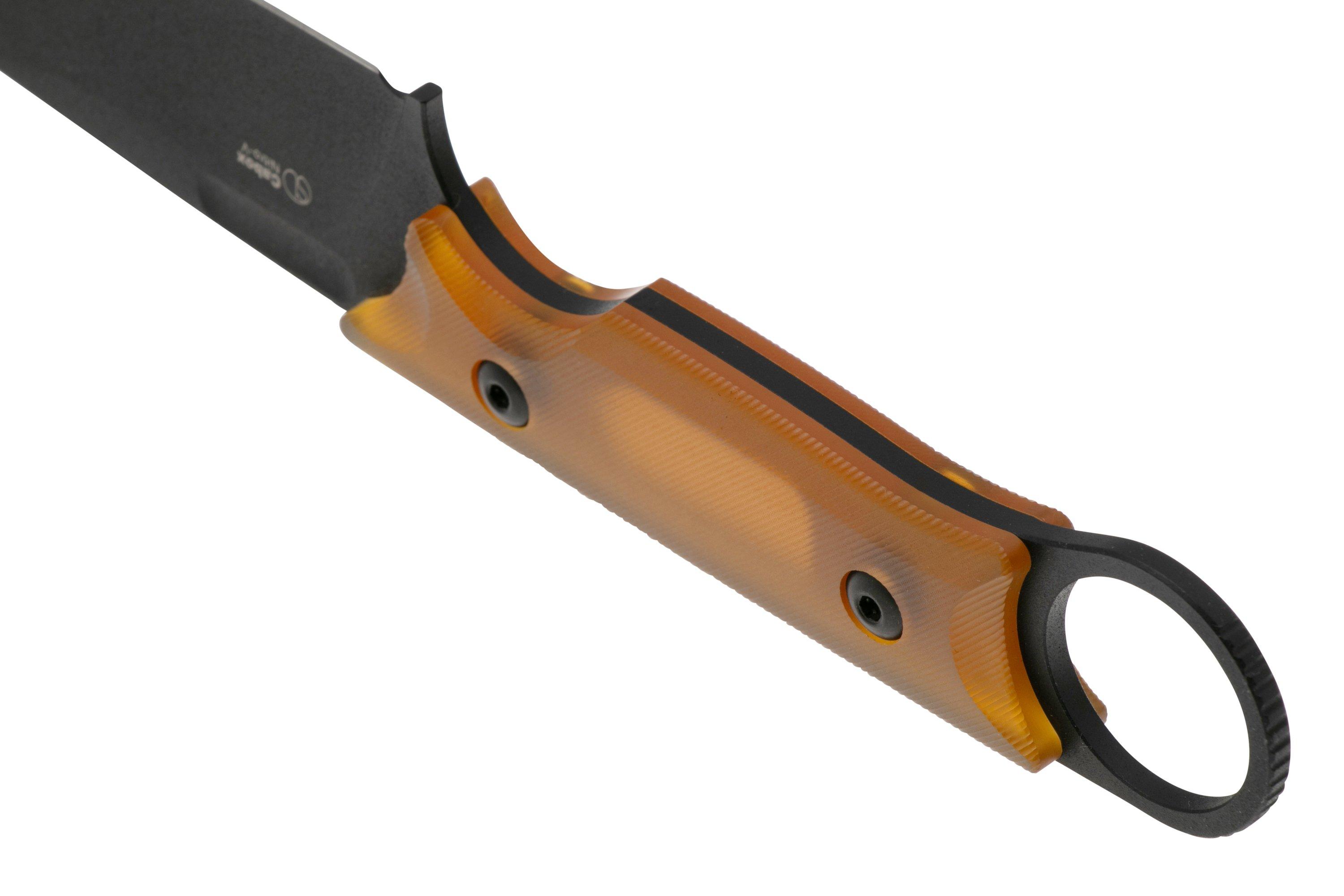 Kizer Cabox 1048A6, Black Nitro-V, PEI Handle vaststaand mes, Jonathan ...