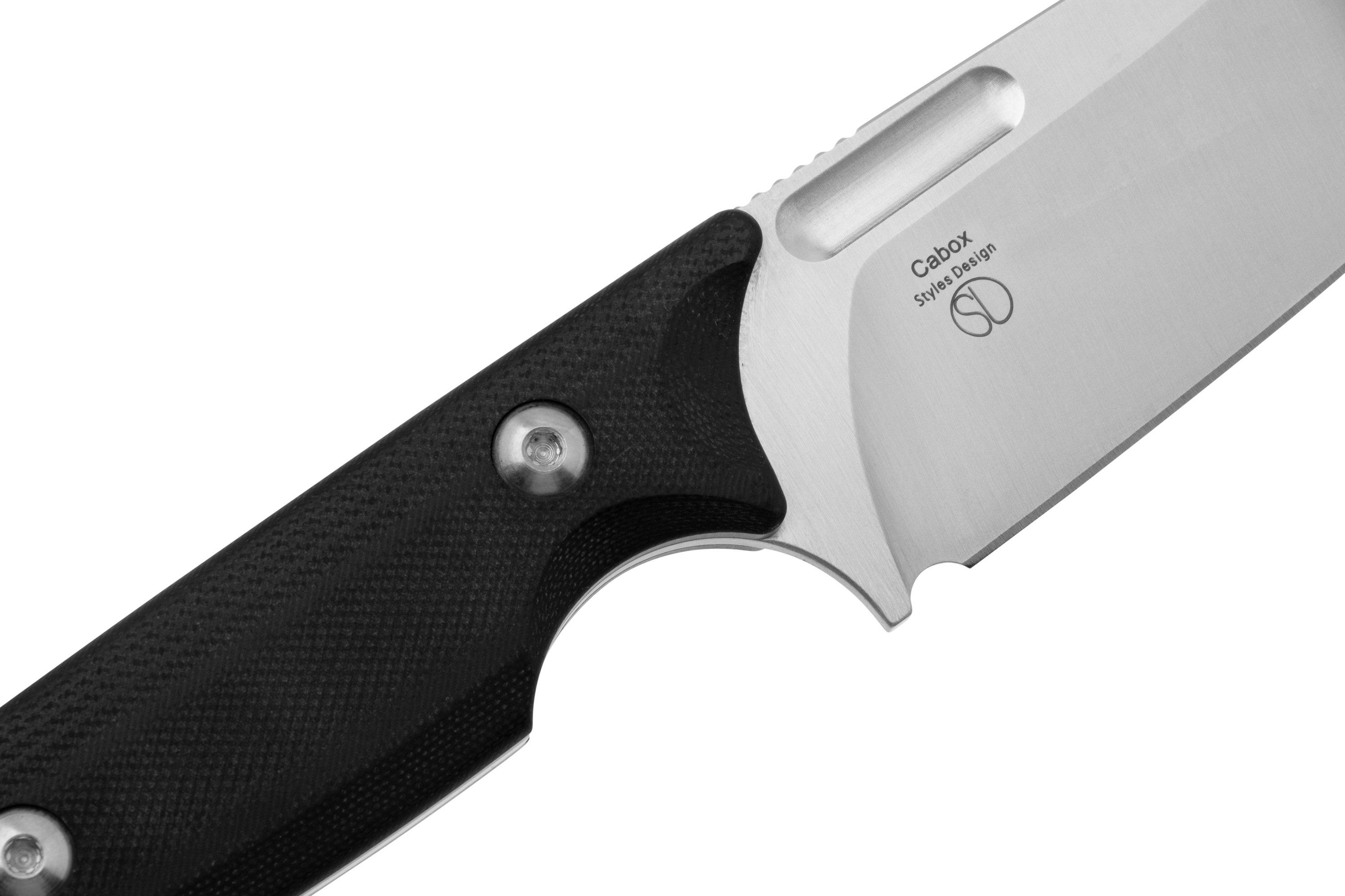 Kizer Cabox 1048C1, Satin 154CM, G10, fixed knife | Advantageously ...