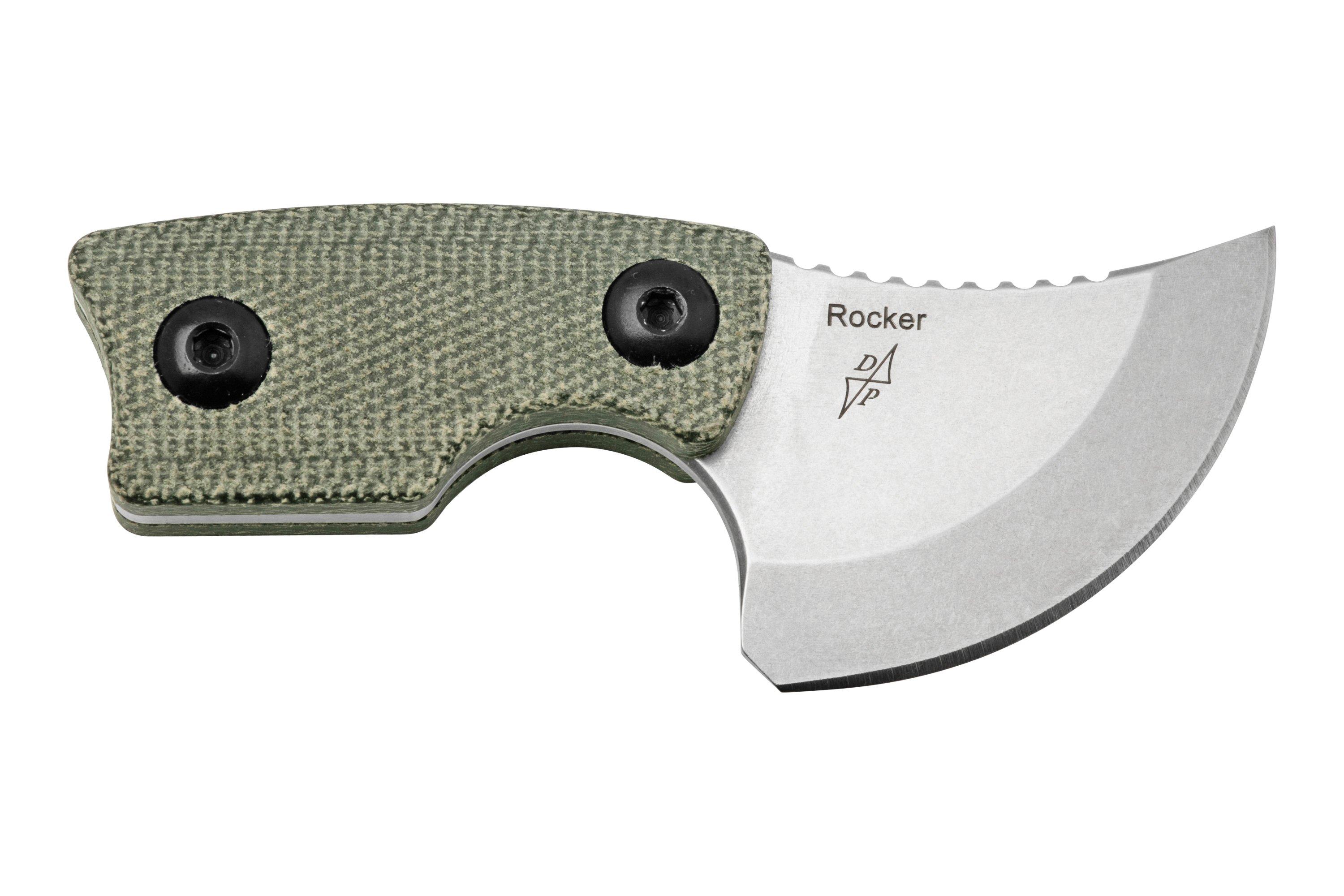 Kizer Rocker 1051A1 Micarta, D2 staal, Neckmesser, Dirk Pinkerton ...