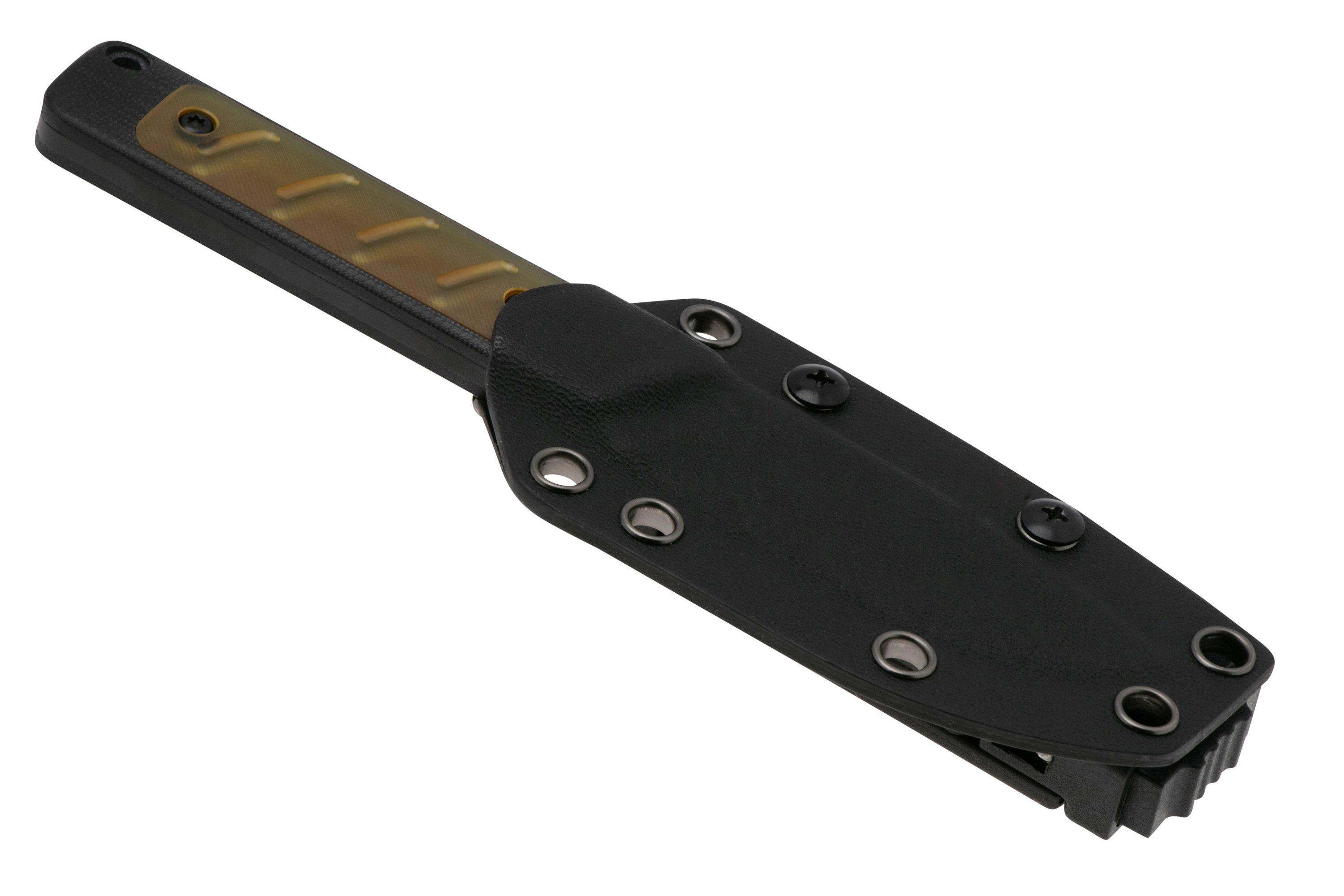 Kizer Smolt K1063A4, Black D2, Black G10/PEI Inlay fixed knife ...