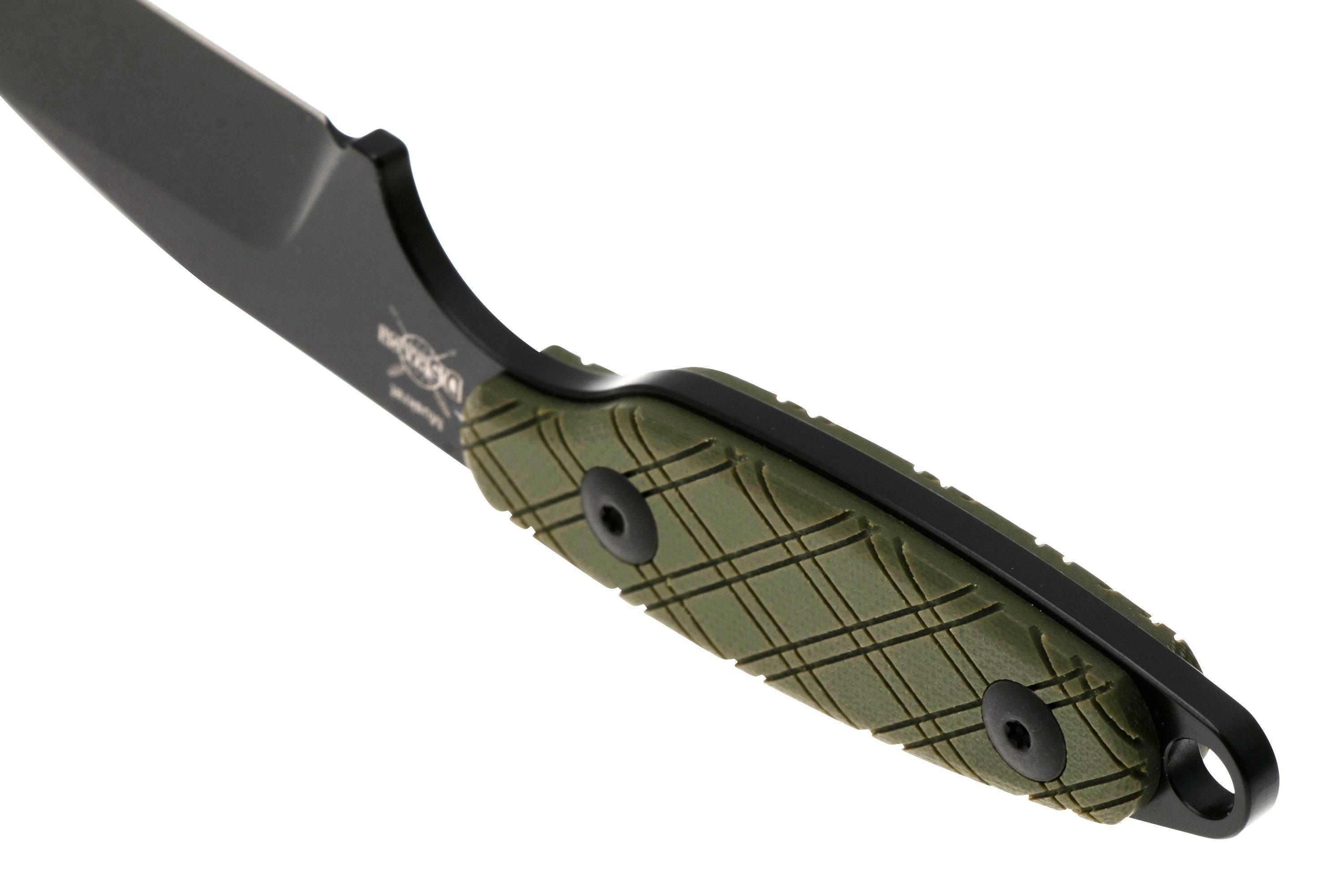 Kizer Vanguard Muskrat KZ1064A1 Black D2, Green G10, fixed knife, Derek ...