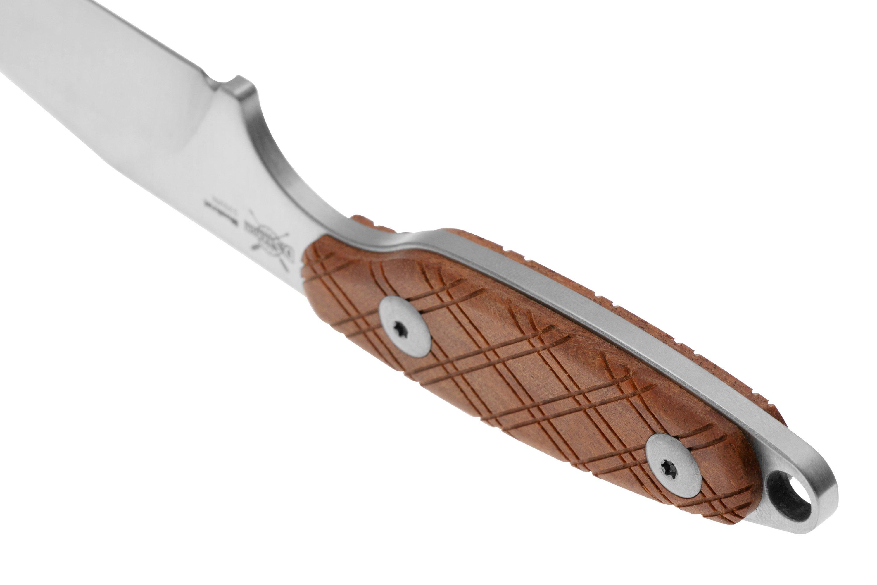 Kizer Vanguard Muskrat 1064A2, Stonewashed S35VN, Mkuruti Wood fixed ...