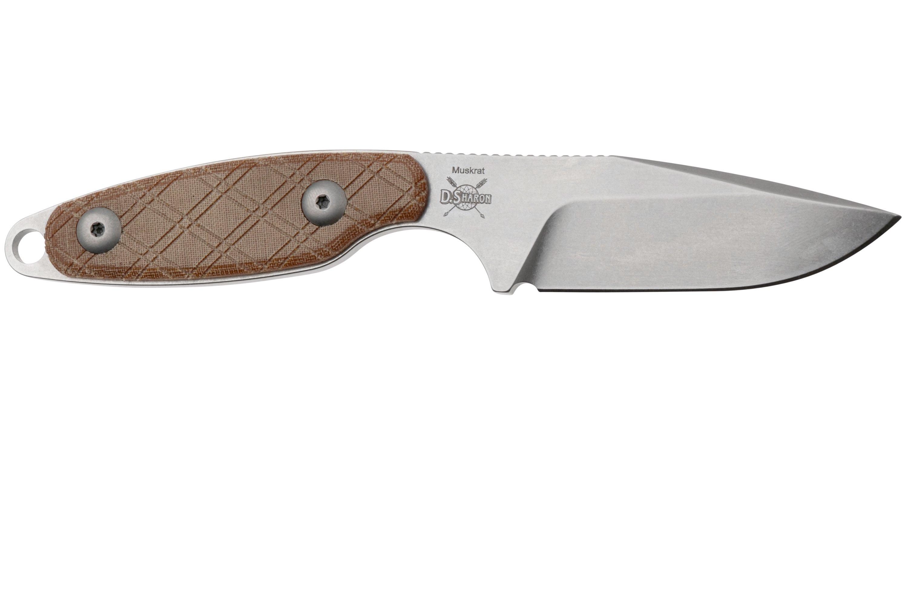 Kizer Vanguard Muskrat KZ1064C1 Stonewash 154CM, Natural Micarta ...