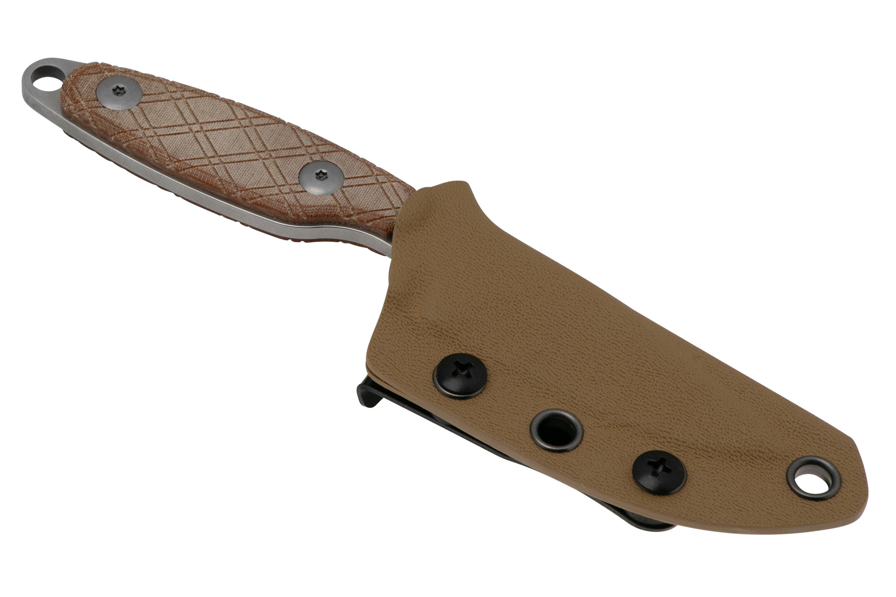 Kizer Vanguard Muskrat KZ1064C1 Stonewash 154CM, Natural Micarta ...