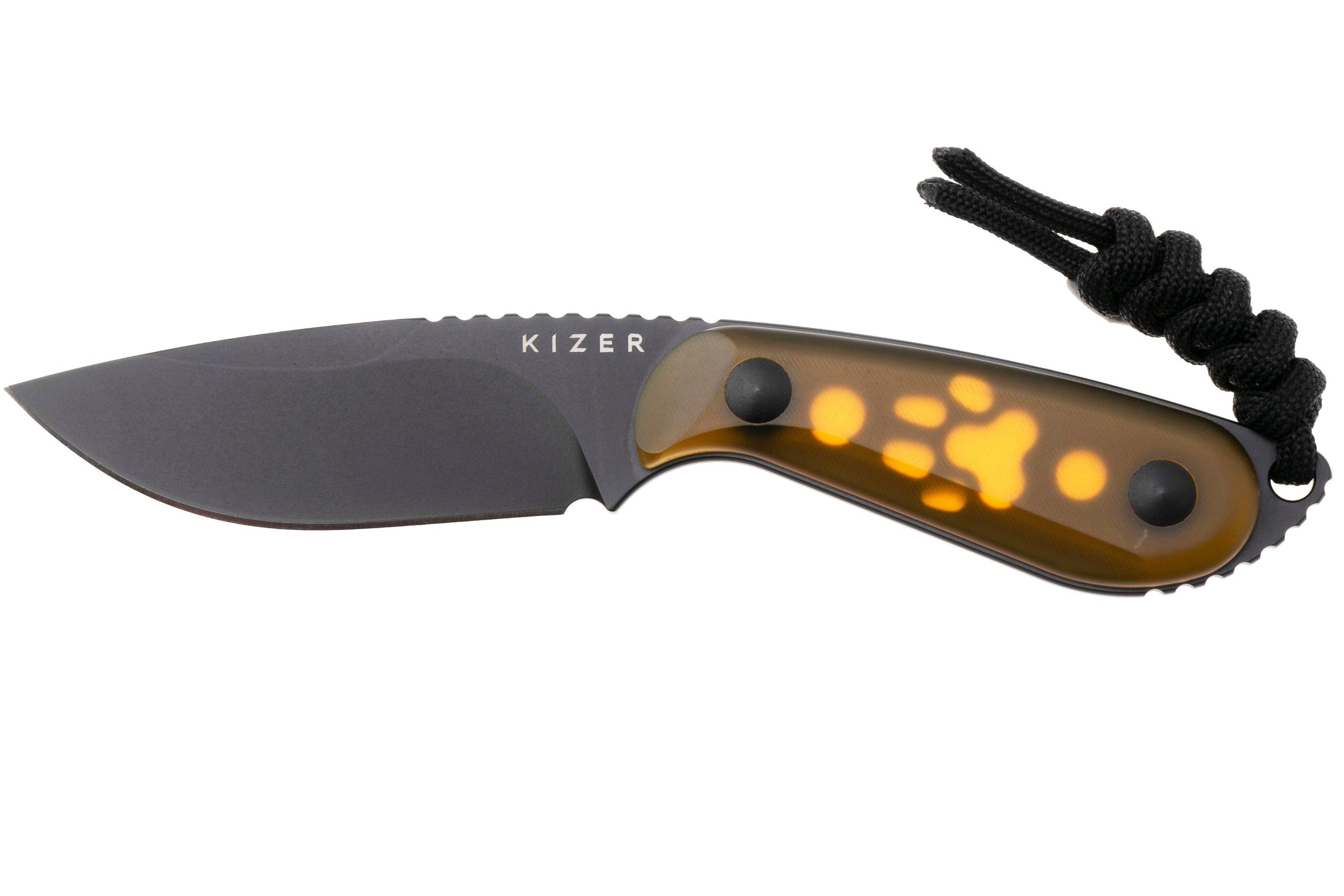 Kizer Buddy 1081A1 Black Nitro-V, Ultem, fixed knife, Maksim Epifantsev ...