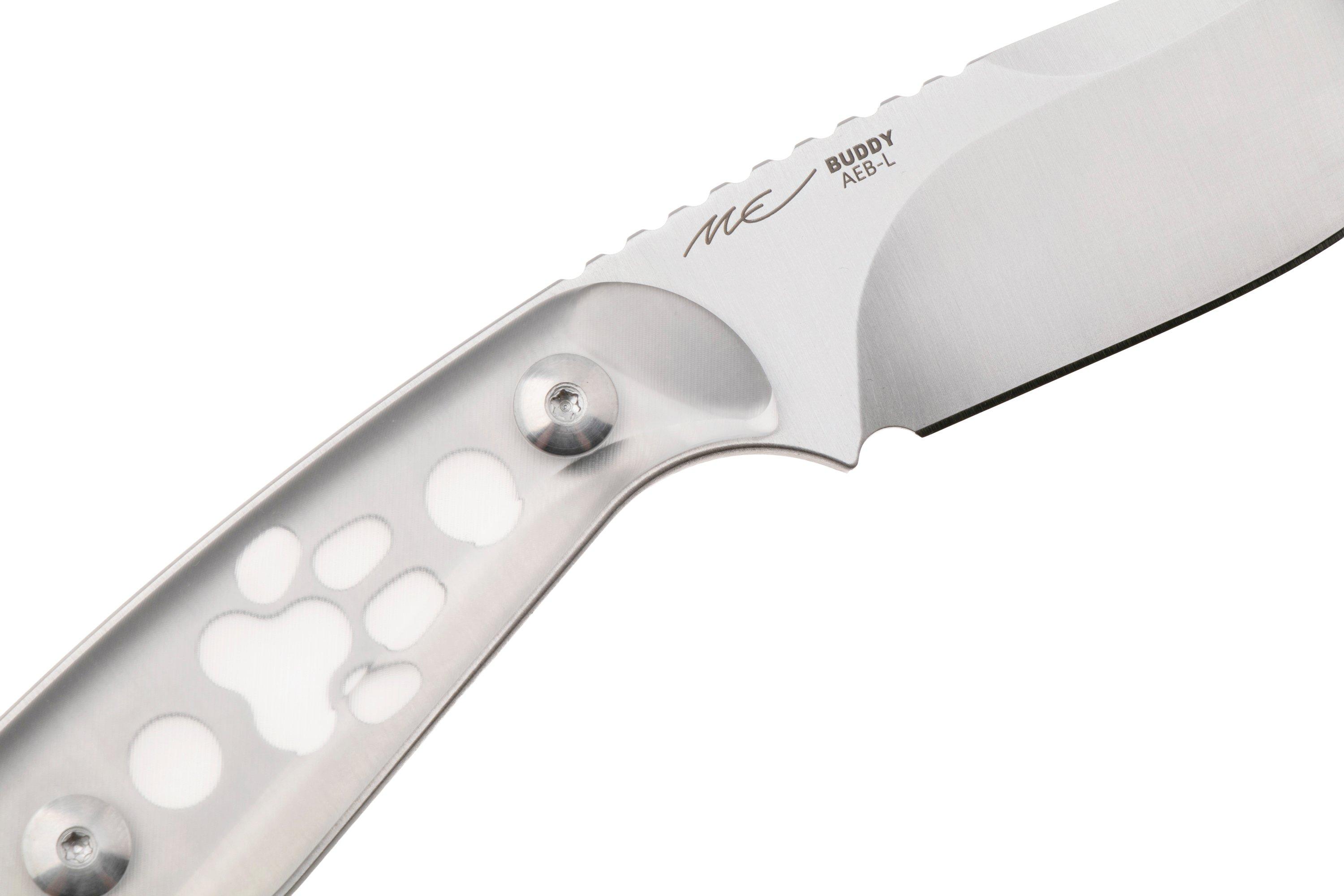 Kizer Buddy 1081A4 Satin AEB-L, Acrylic, fixed knife, Maksim Epifantsev ...