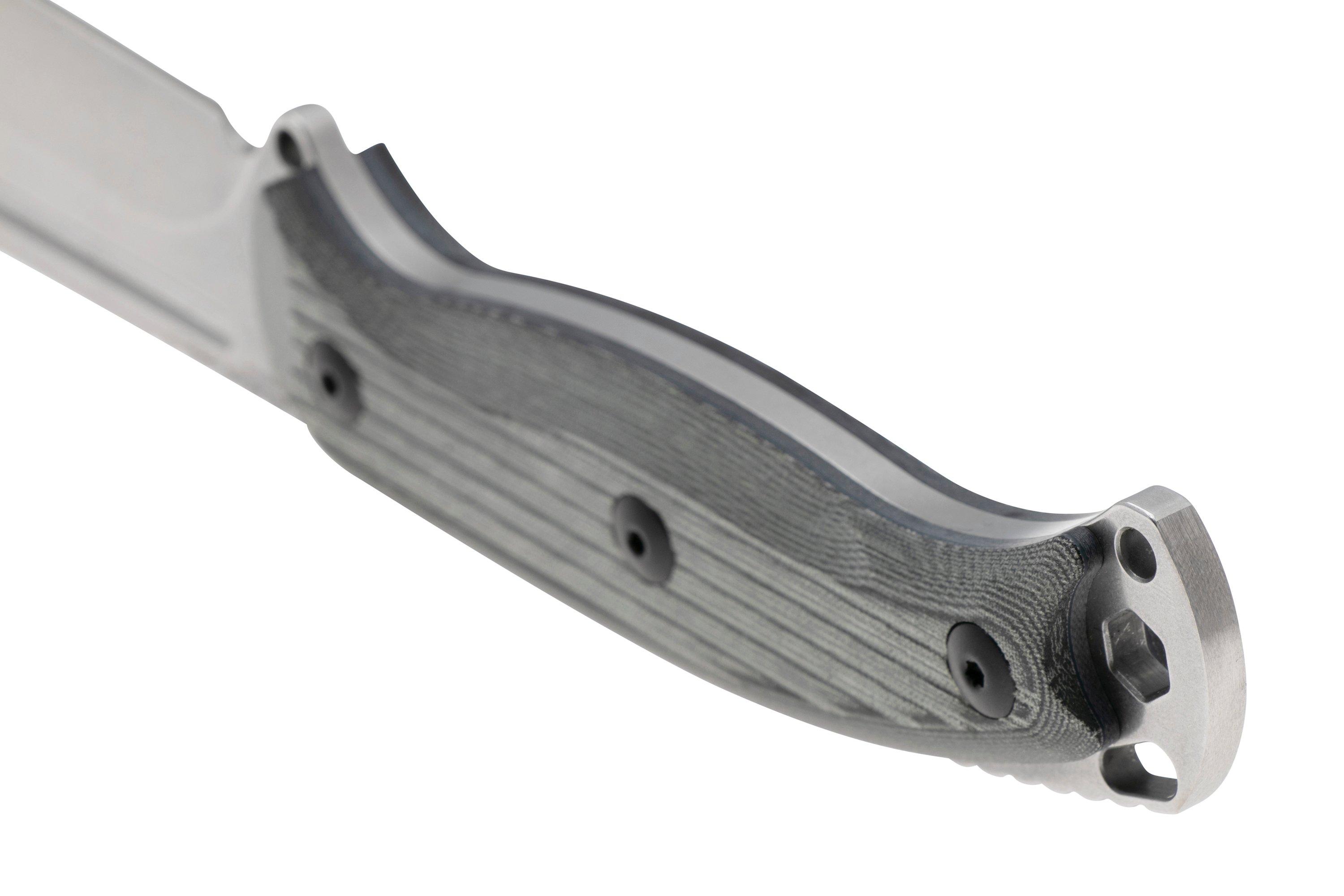 Kizer Ursa Major 1082A3, Satin Nitro-V, Black Micarta, vaststaand mes ...