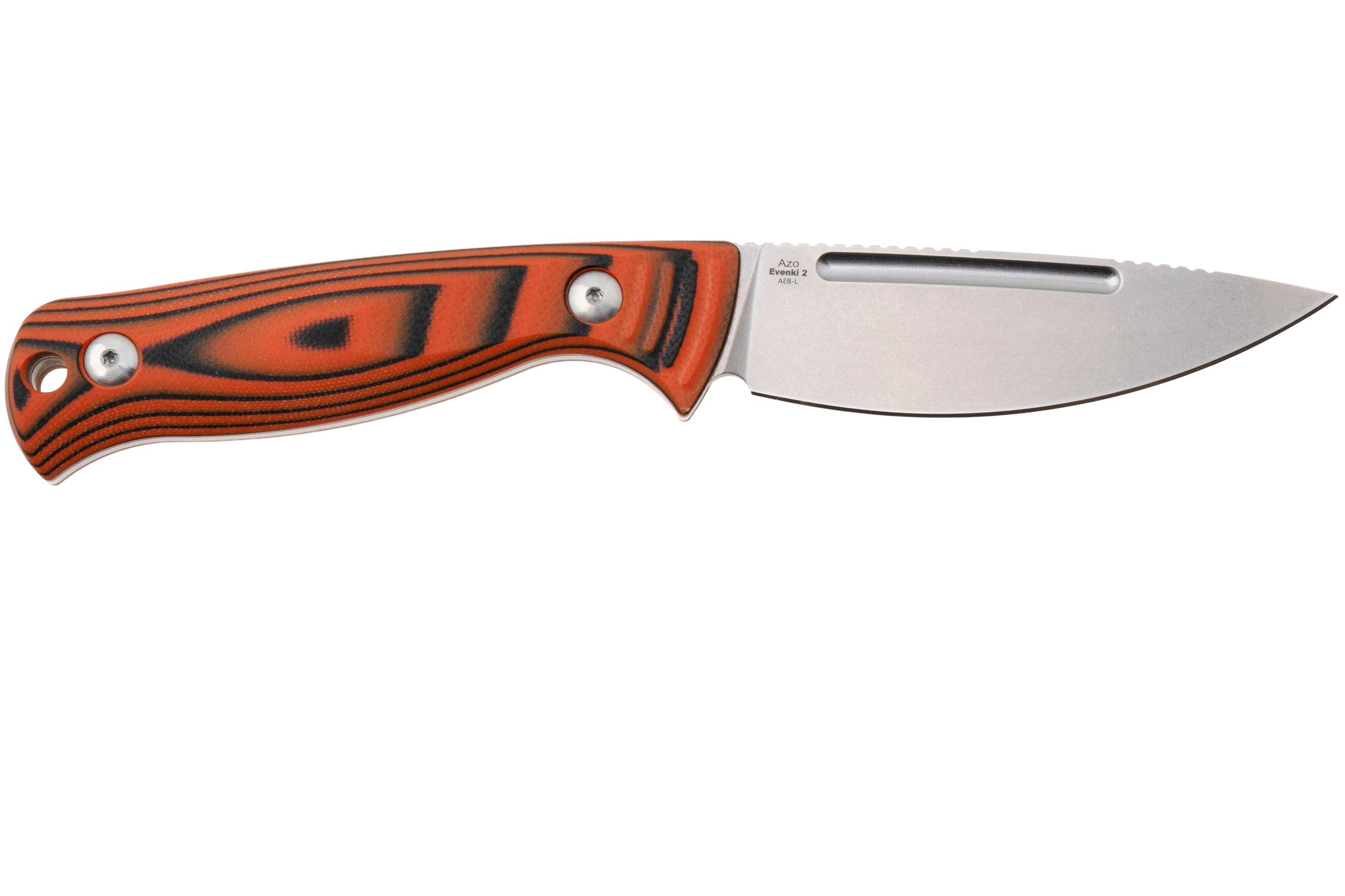 Kizer Vanguard Evenki 2, 1098A1 Stonewashed AEB-L, Orange Black G10 ...