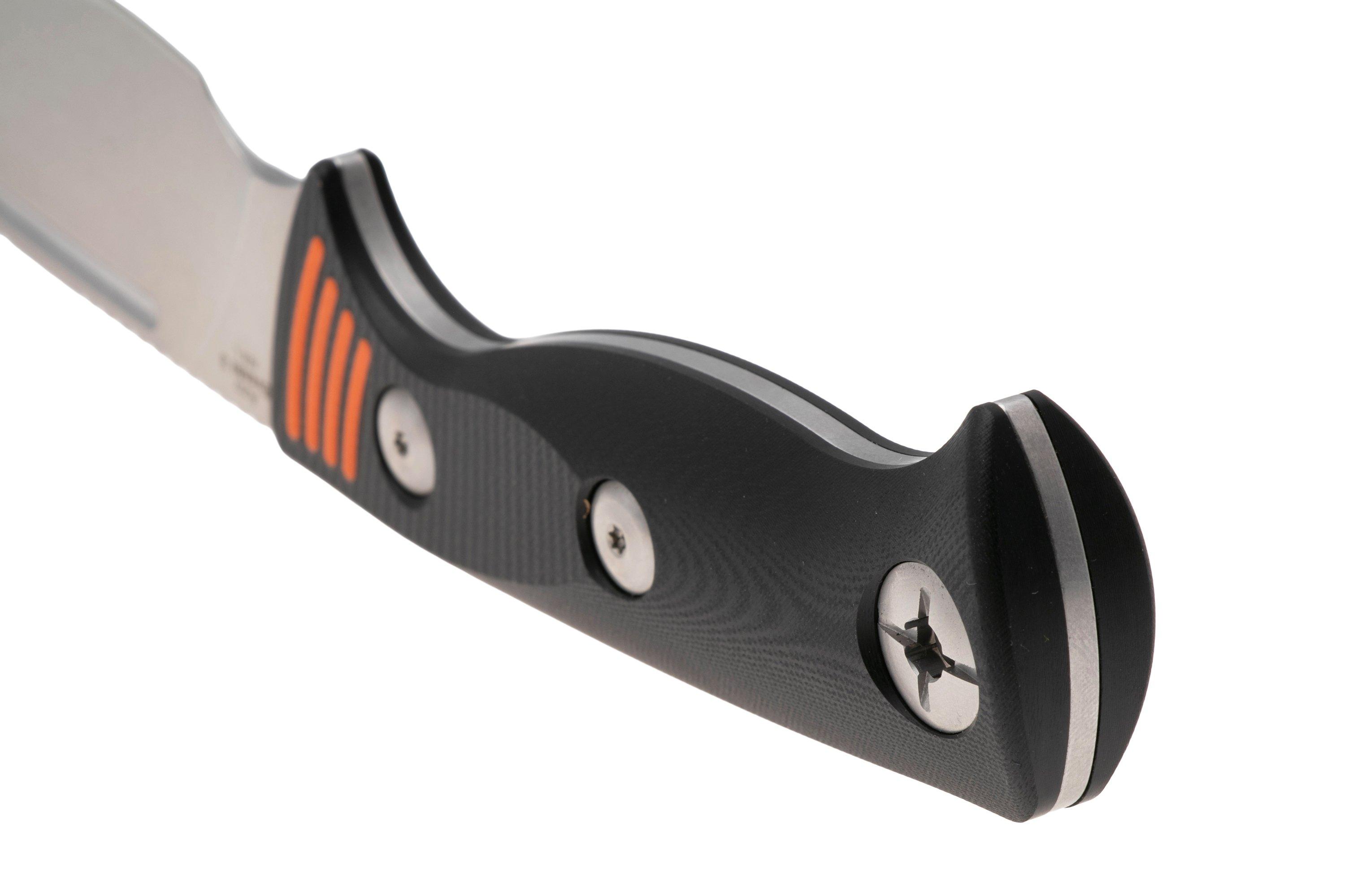 Kizer Vanguard Evenki 3, 1099A1 Stonewashed AEB-L, Black G10, fixed ...