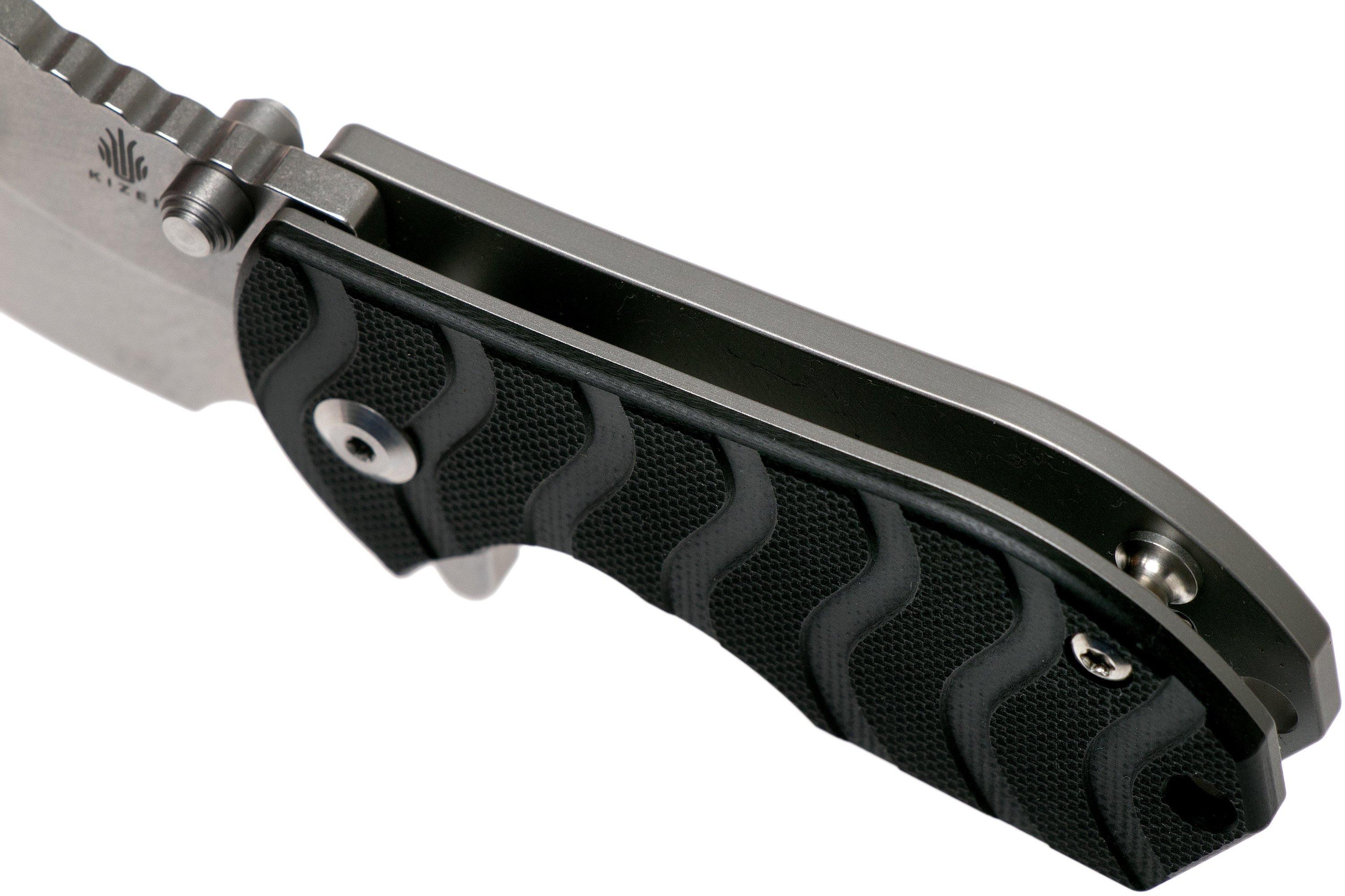 Kizer Flip Shank Ki2521A1 Black G10 pocket knife, Alex Shunnarah design ...