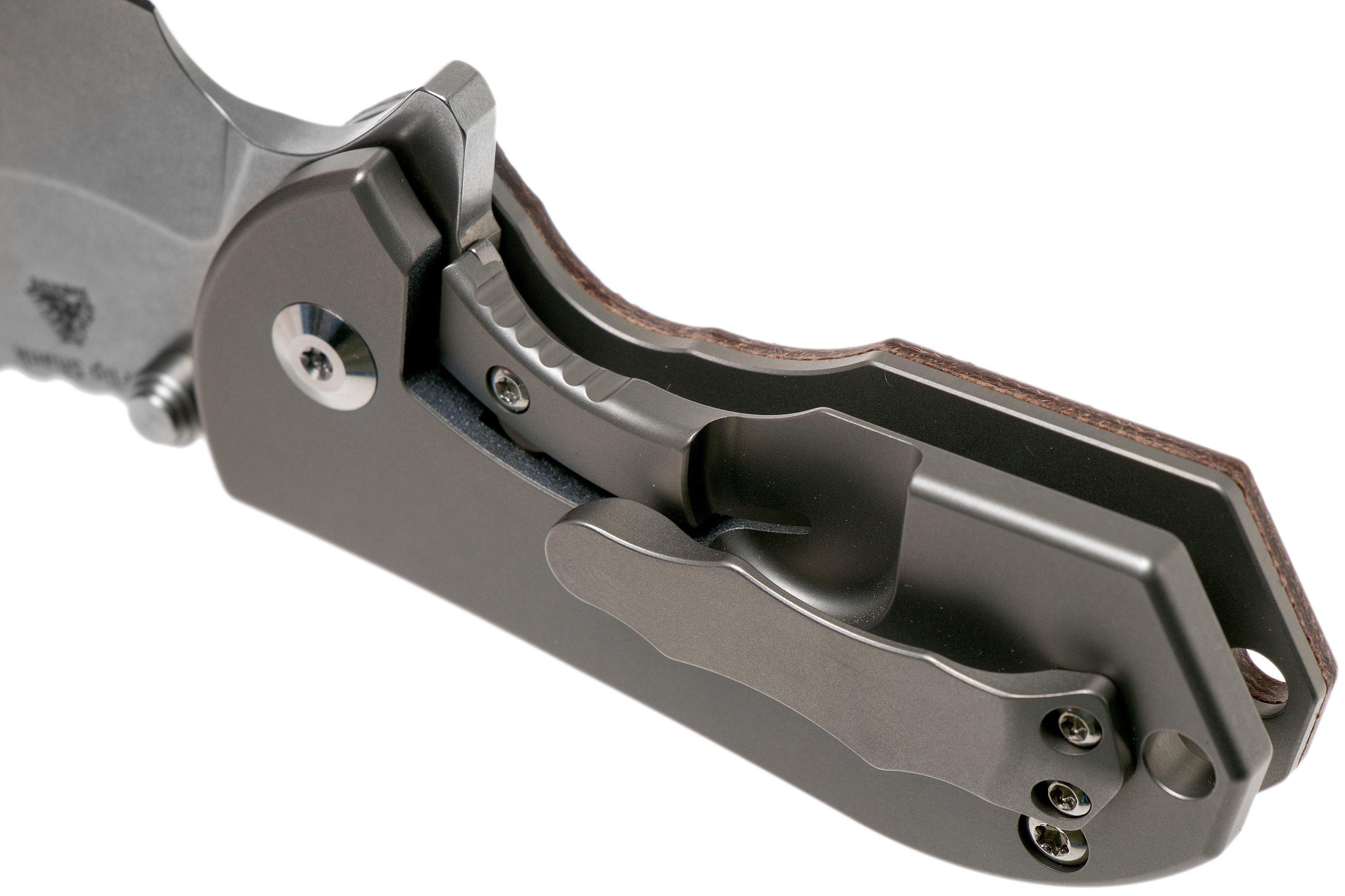 Kizer Flip Shank Ki2521A2 Brown Micarta pocket knife, Alex Shunnarah ...