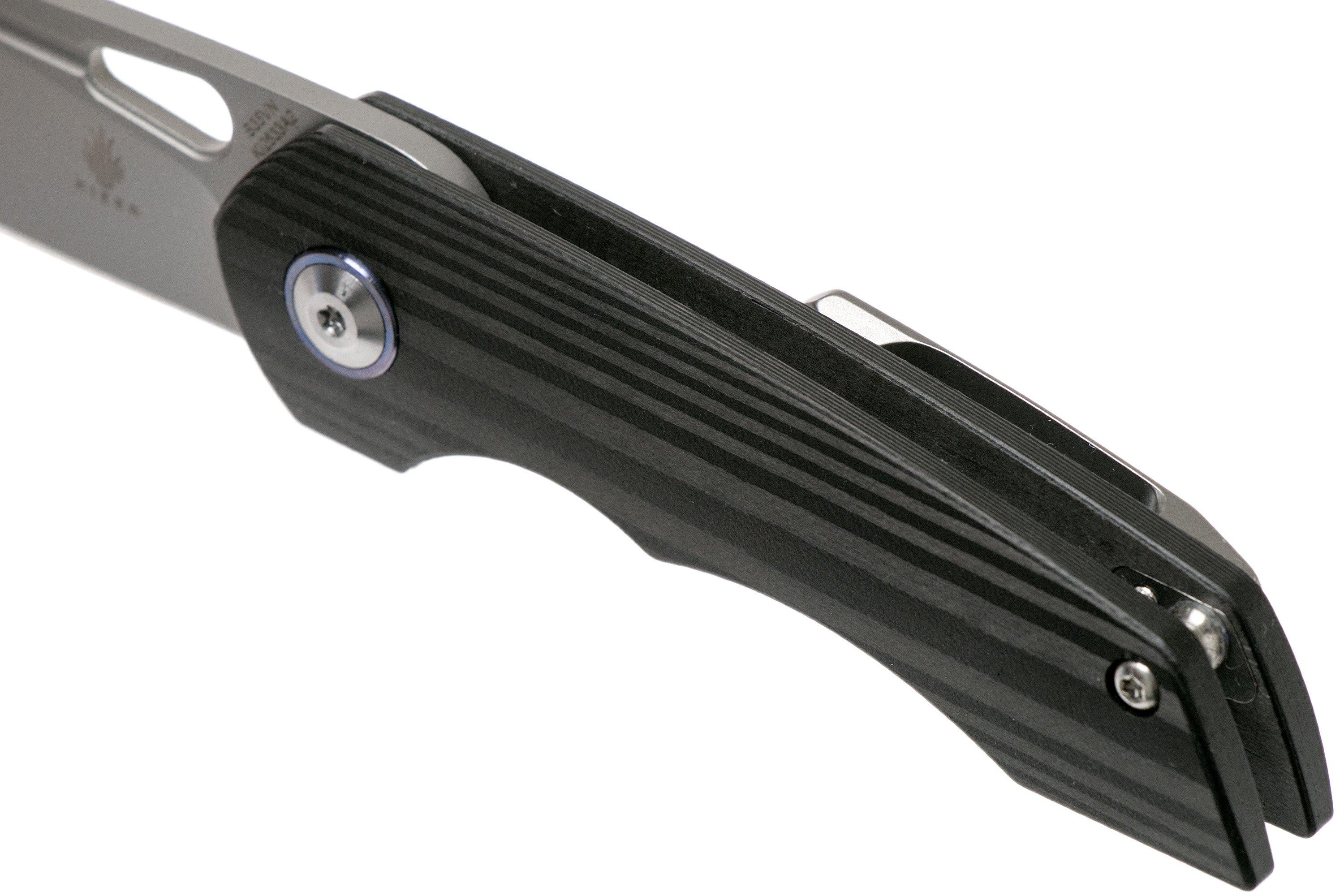 Kizer Microlith Ki2533A2 Carbon fibre pocket knife, Nick Swan design ...