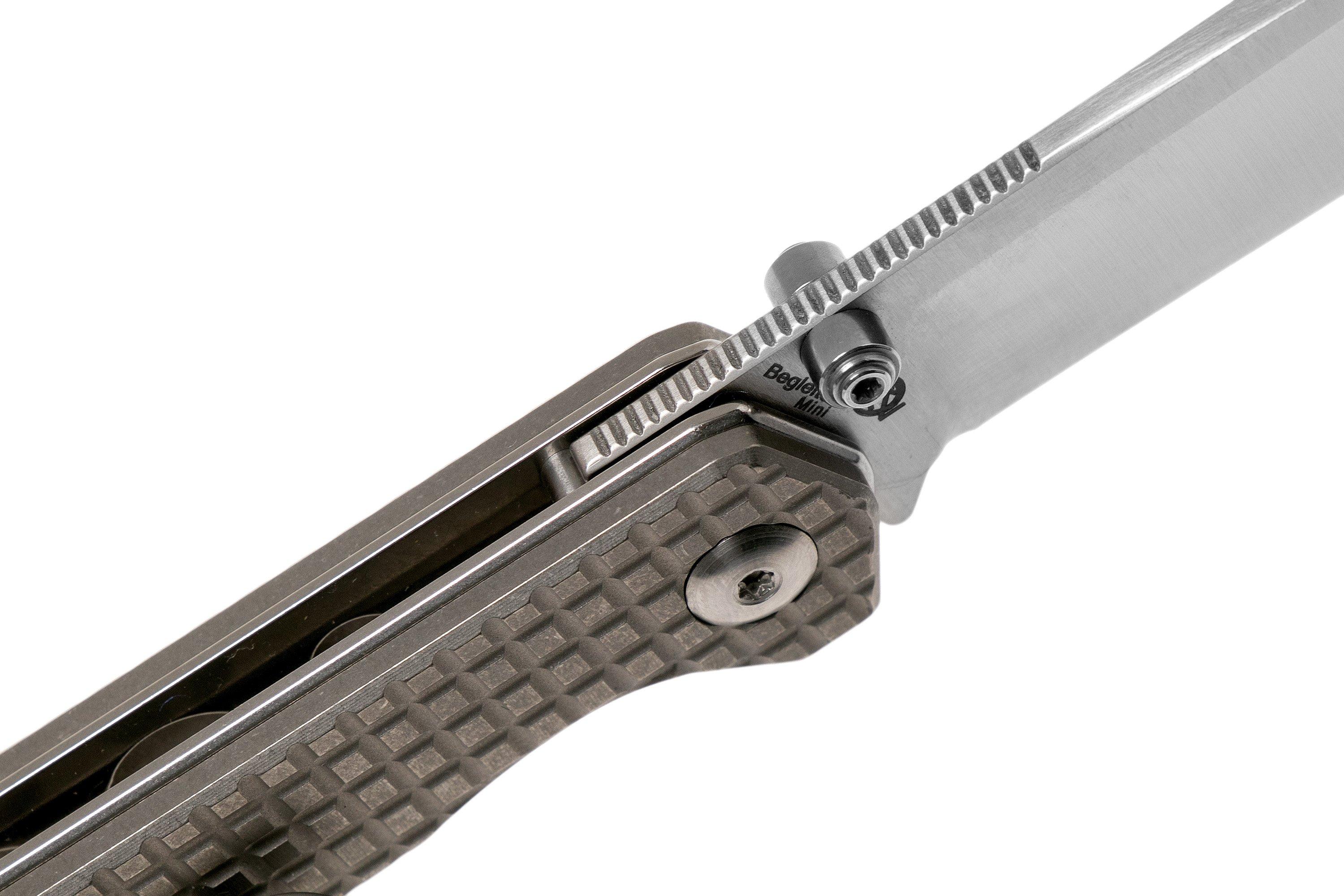 Kizer Begleiter Mini Droppoint KI3458RA2, M390, titanium, zakmes, Azo ...