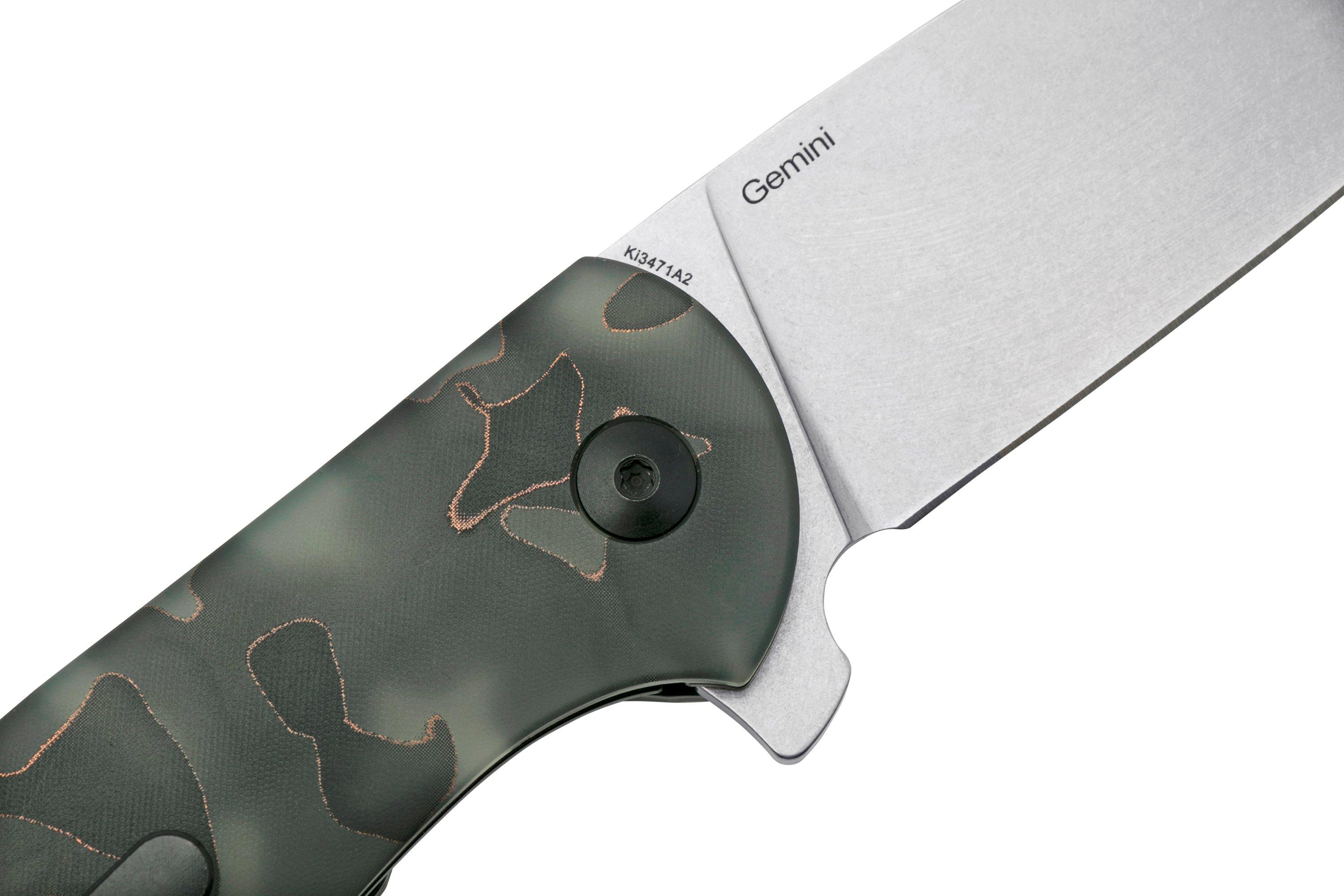 Kizer Gemini, KI3471A2, Raffir Noble, S35VN pocket knife, Ray Laconico ...