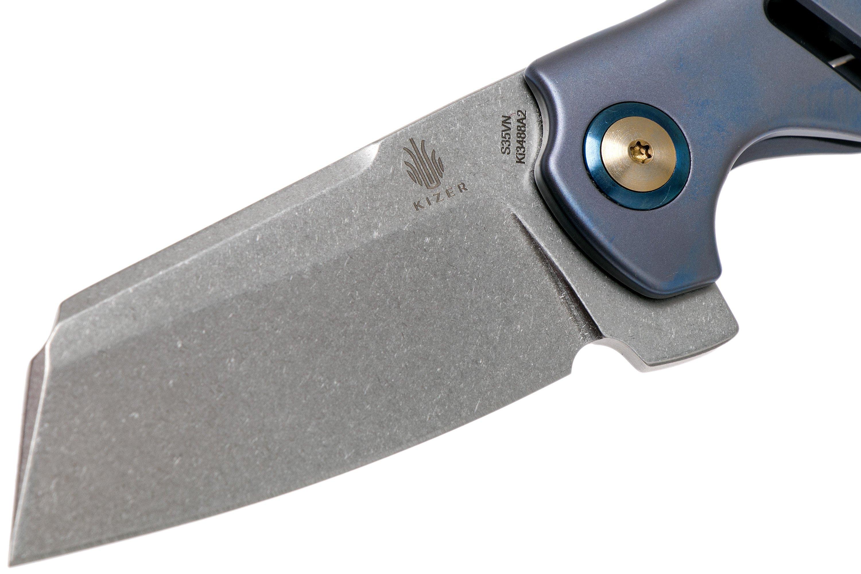 Kizer Mini Sheepdog C01C blue Ki3488A2 pocket knife | Advantageously ...