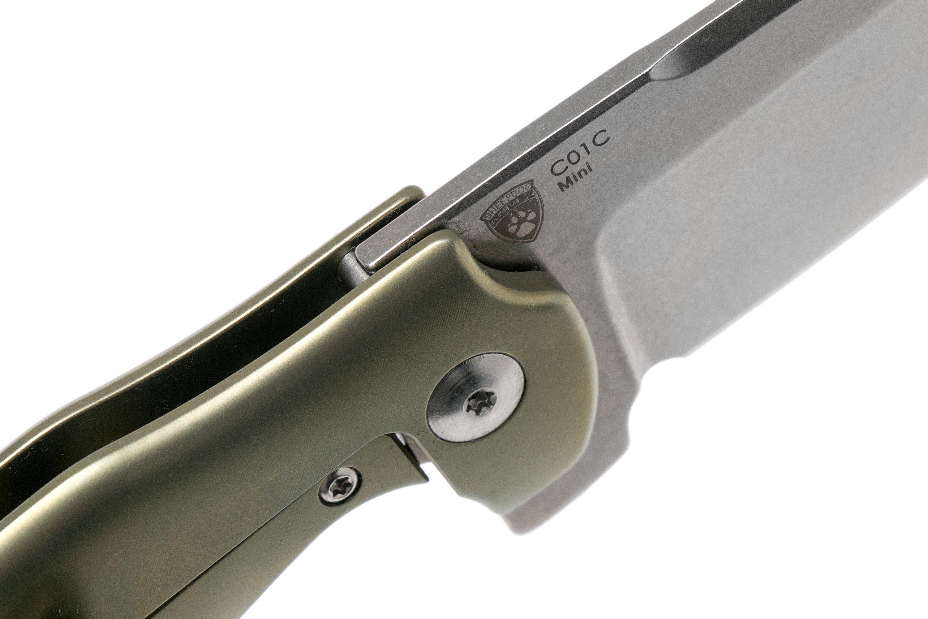 Kizer Mini Sheepdog C01C gold Ki3488A3 pocket knife | Advantageously ...