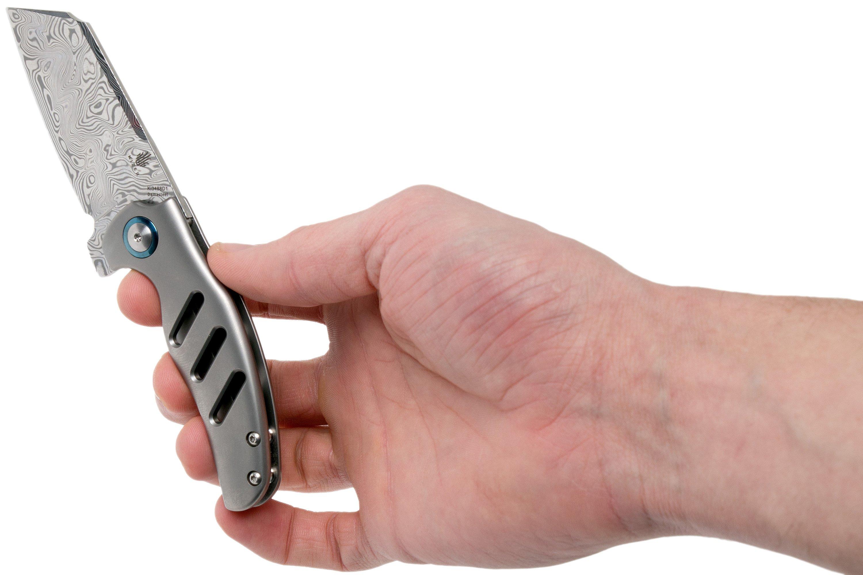 Kizer Mini Sheepdog Vinland Damasteel Ki3488D1 limited edition pocket ...