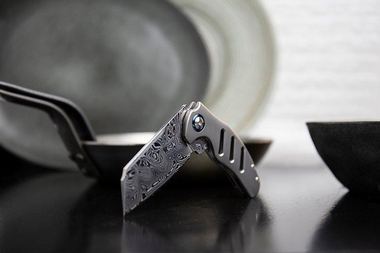 Kizer Mini Sheepdog Vinland Damasteel Ki3488D1 limited edition pocket ...