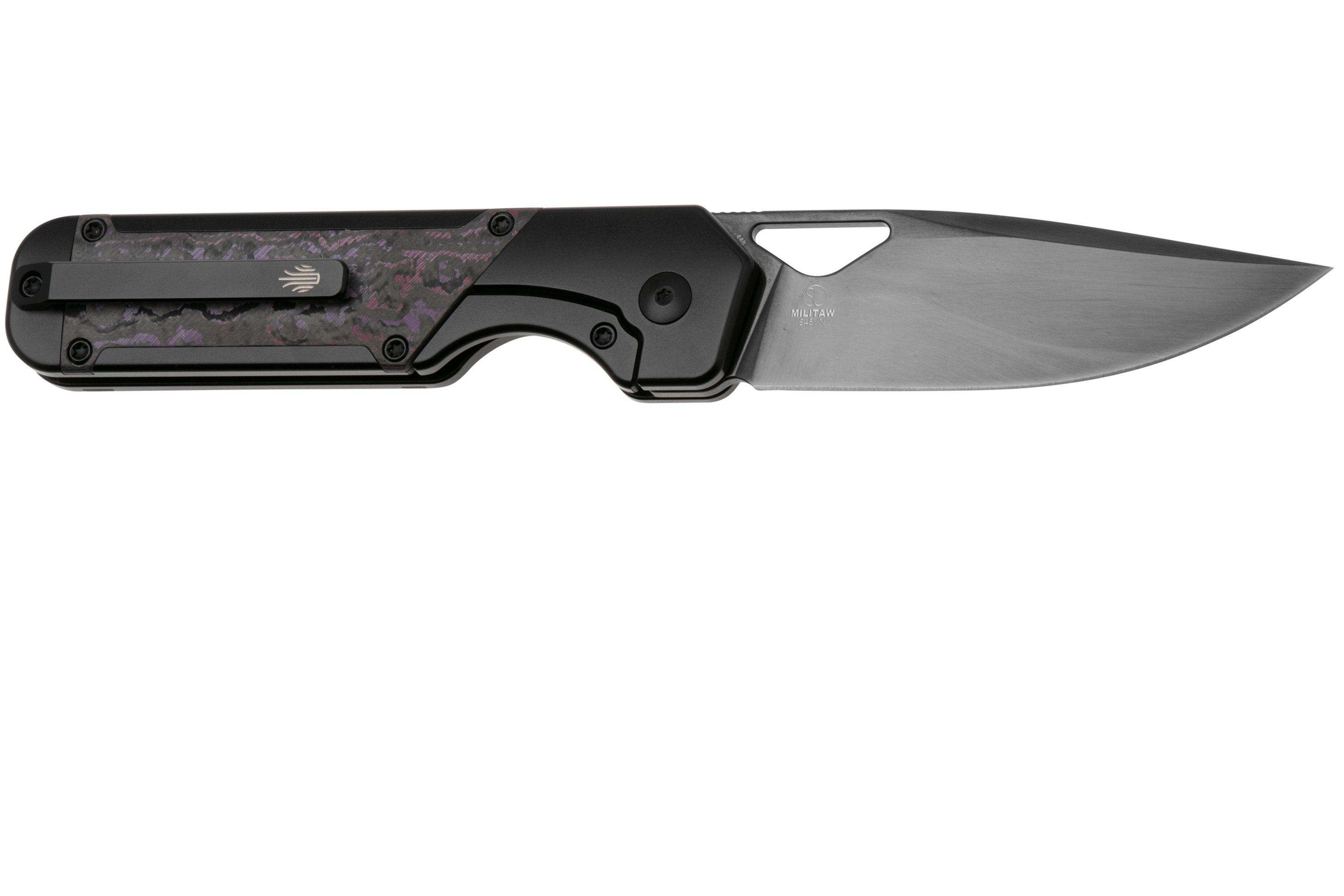 Kizer Militaw KI3634A2 DLC S45VN, Black Titanium & Purple Haze ...