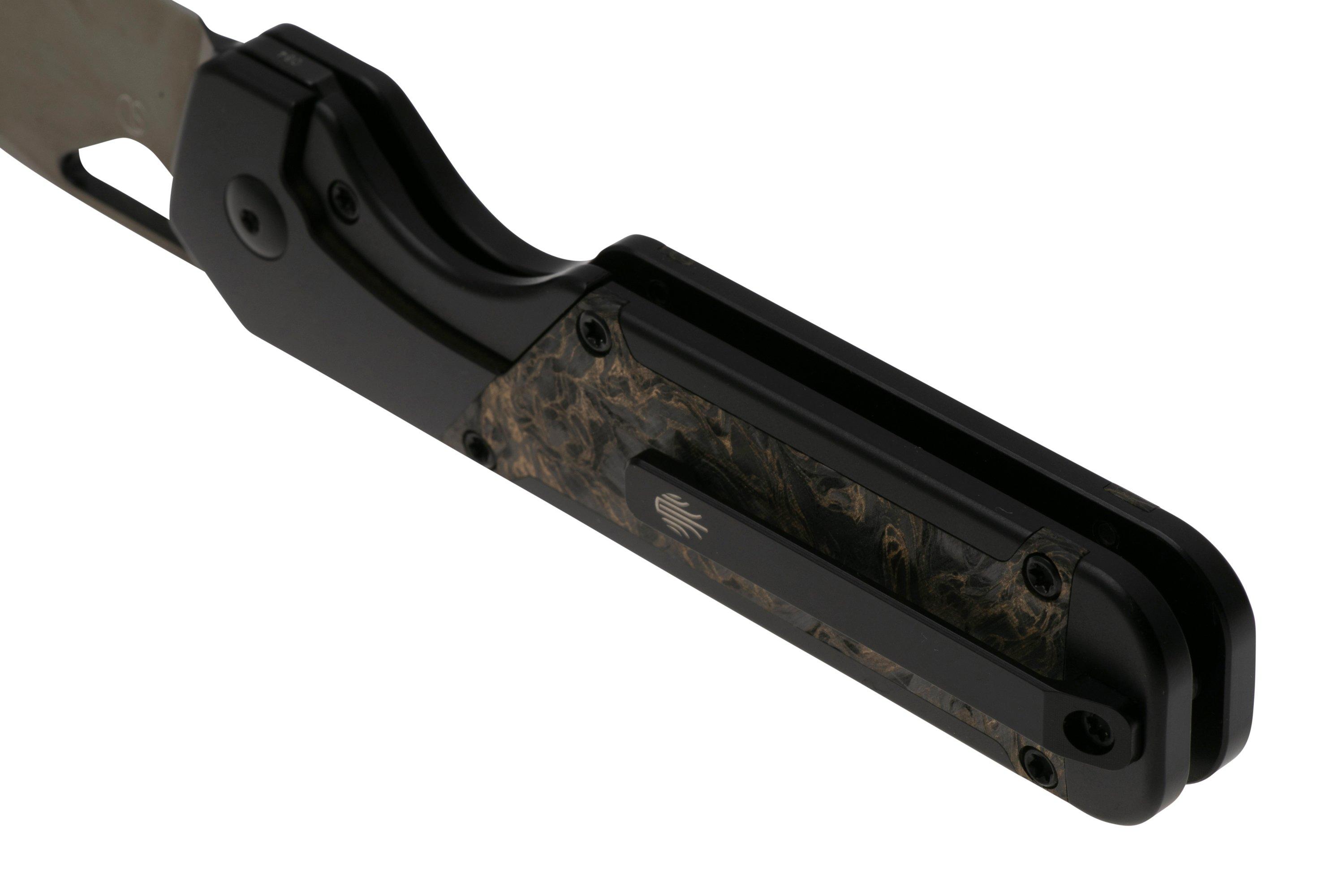 Kizer Militaw KI3634A3 Black S45VN, Contoured Black Titanium & Dark ...