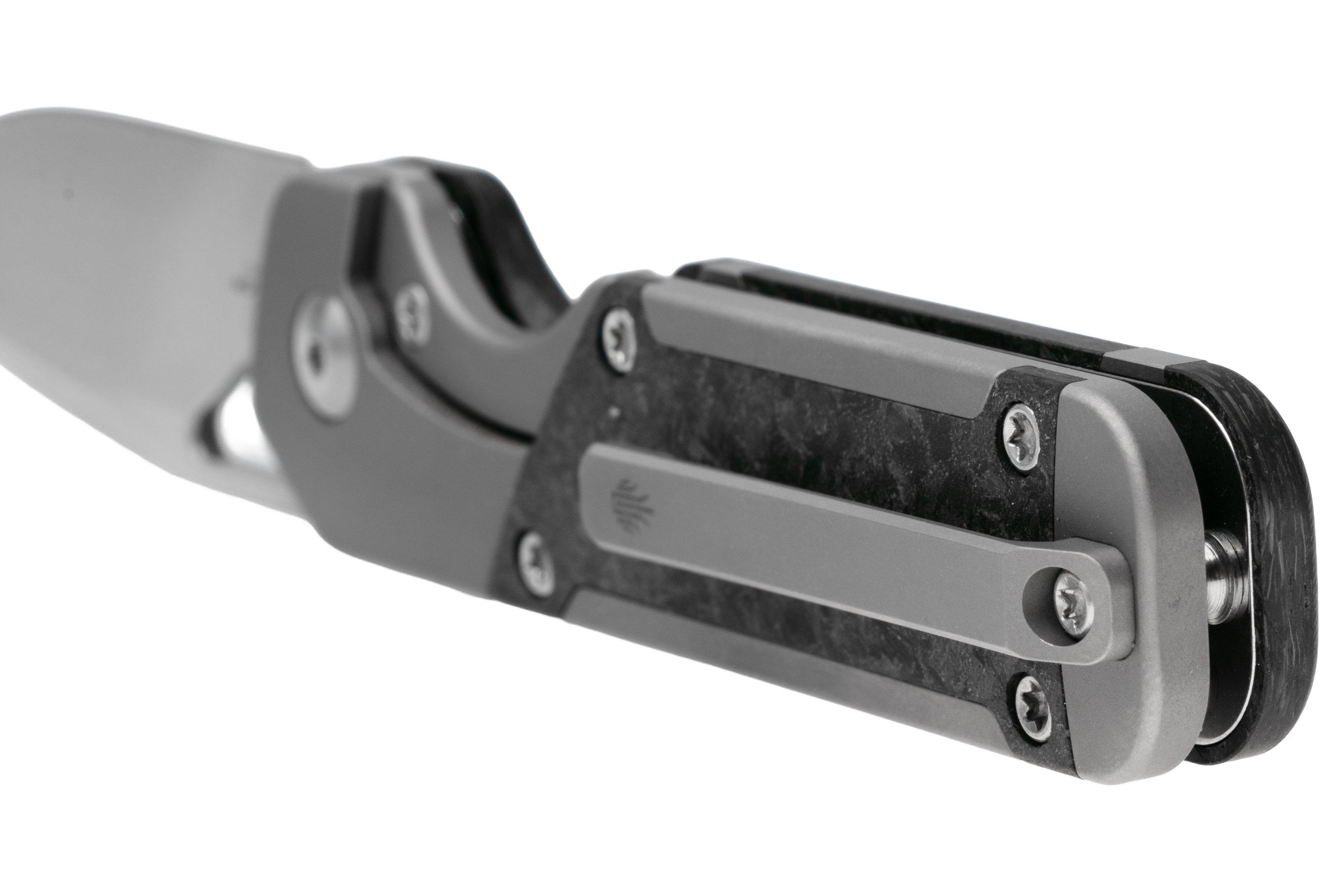 Kizer Mini Militaw Ki3634SA4 Frame Lock, Satin S45VN, Grey Titanium ...