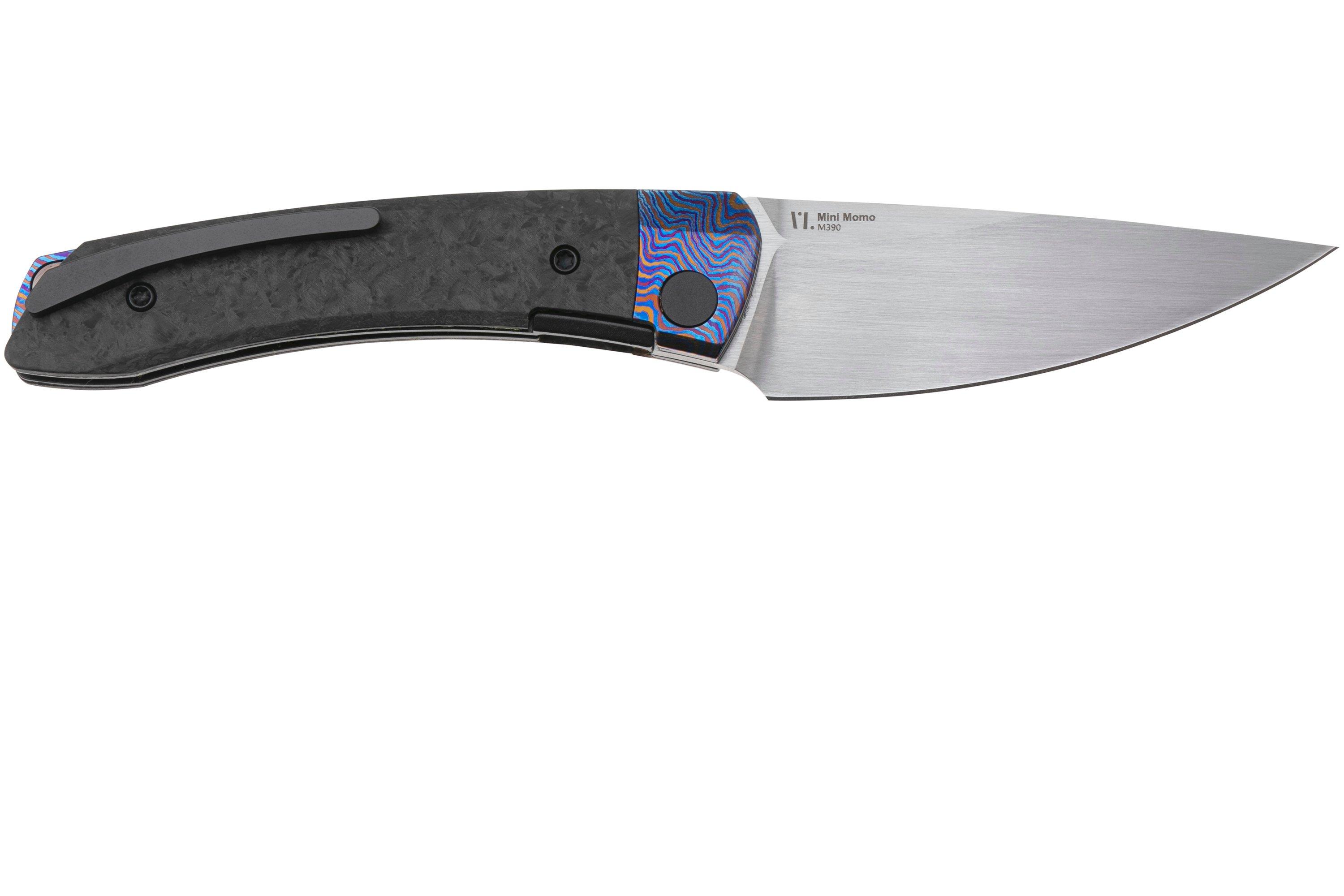 Kizer Mini Momo KI3663A4 Satin Böhler M390, Timascus Marble Carbon ...