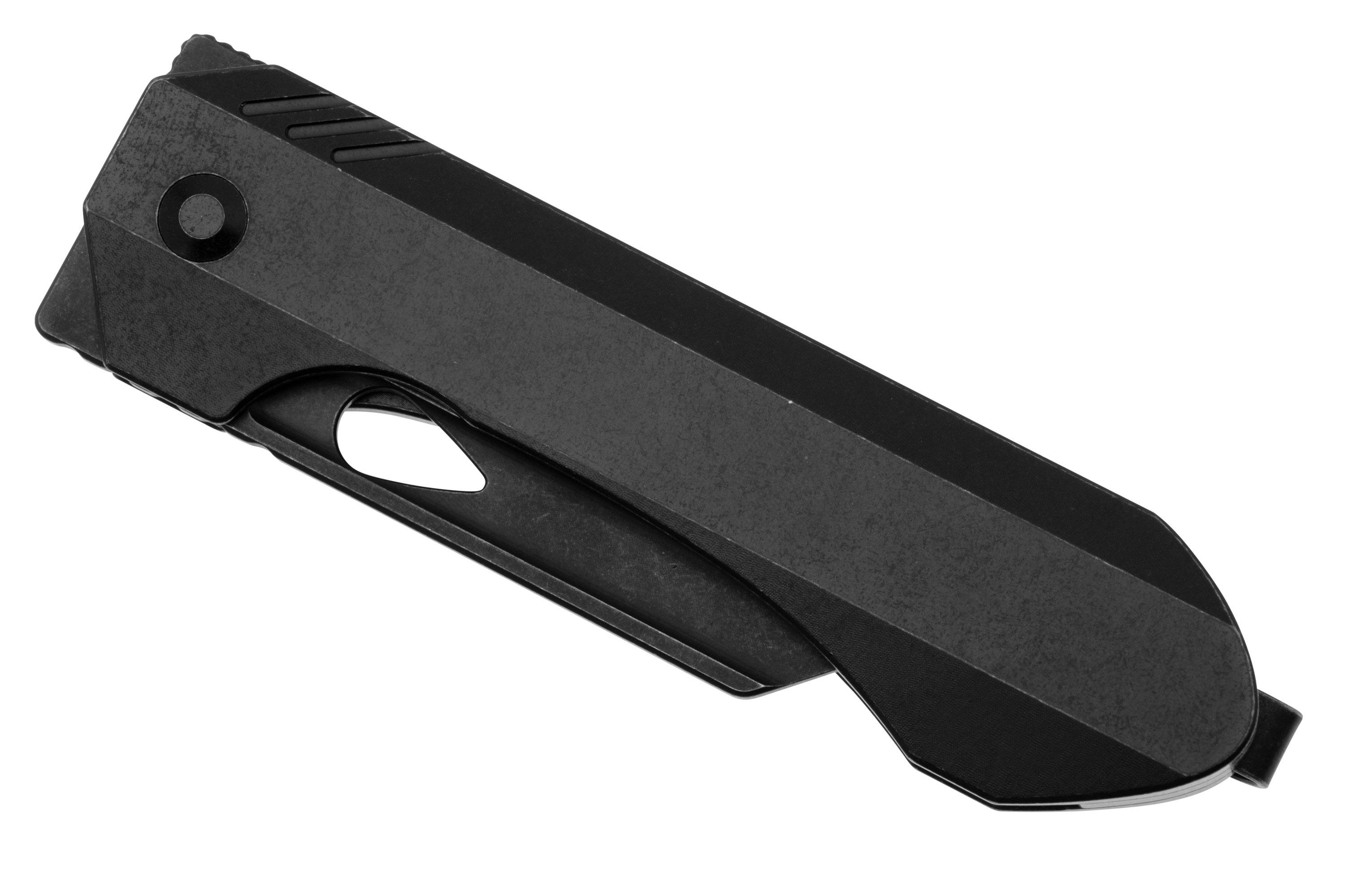 Kizer Huldra KI3665A1 Blackwashed S35VN, Black Titanium, zakmes, Mason ...