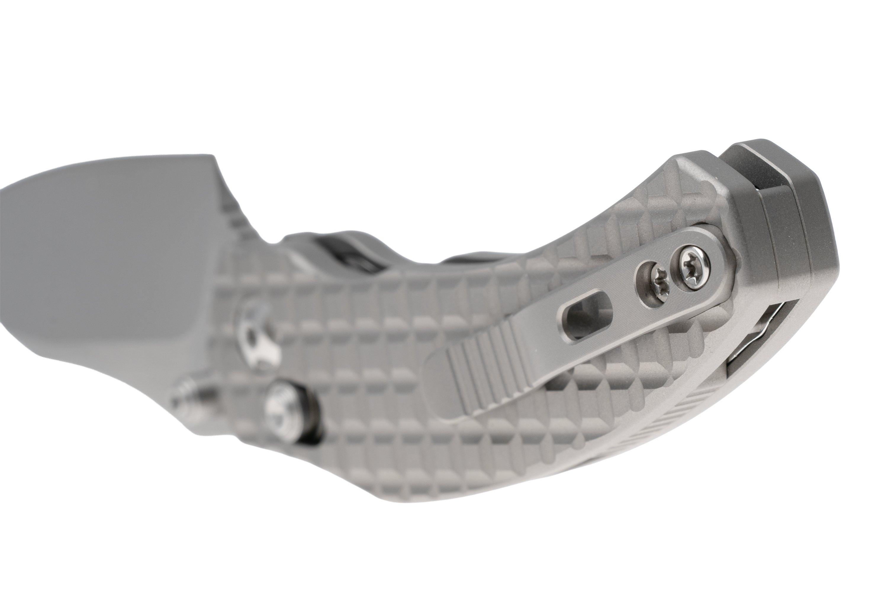 Kizer Mini Bulldog KI3672SA2 Two-Tone S45VN, Textured Titanium, pocket ...