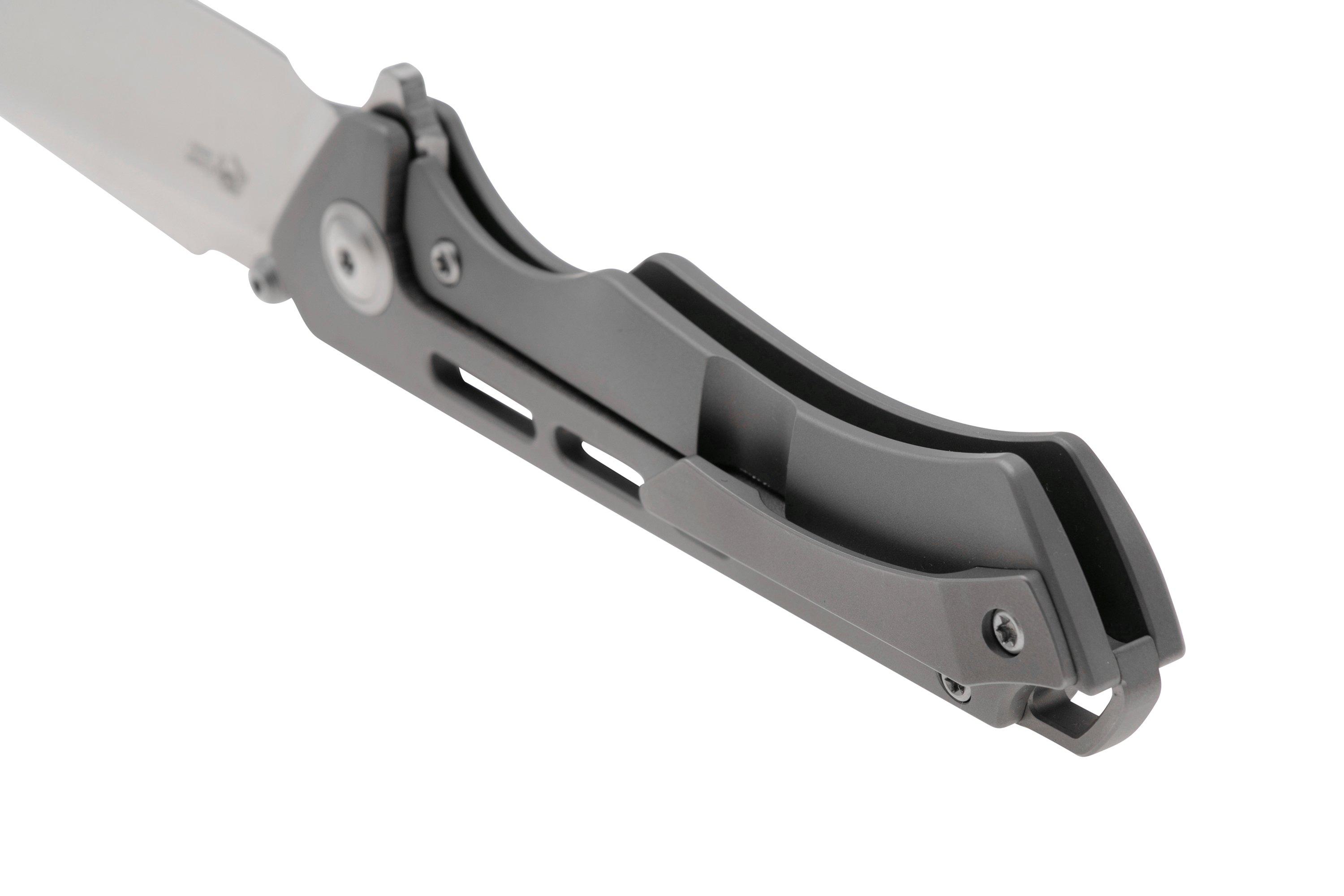 Kizer Crest Ki3714A1 Satin S35VN, Titanium zakmes, Gecko Customz ...