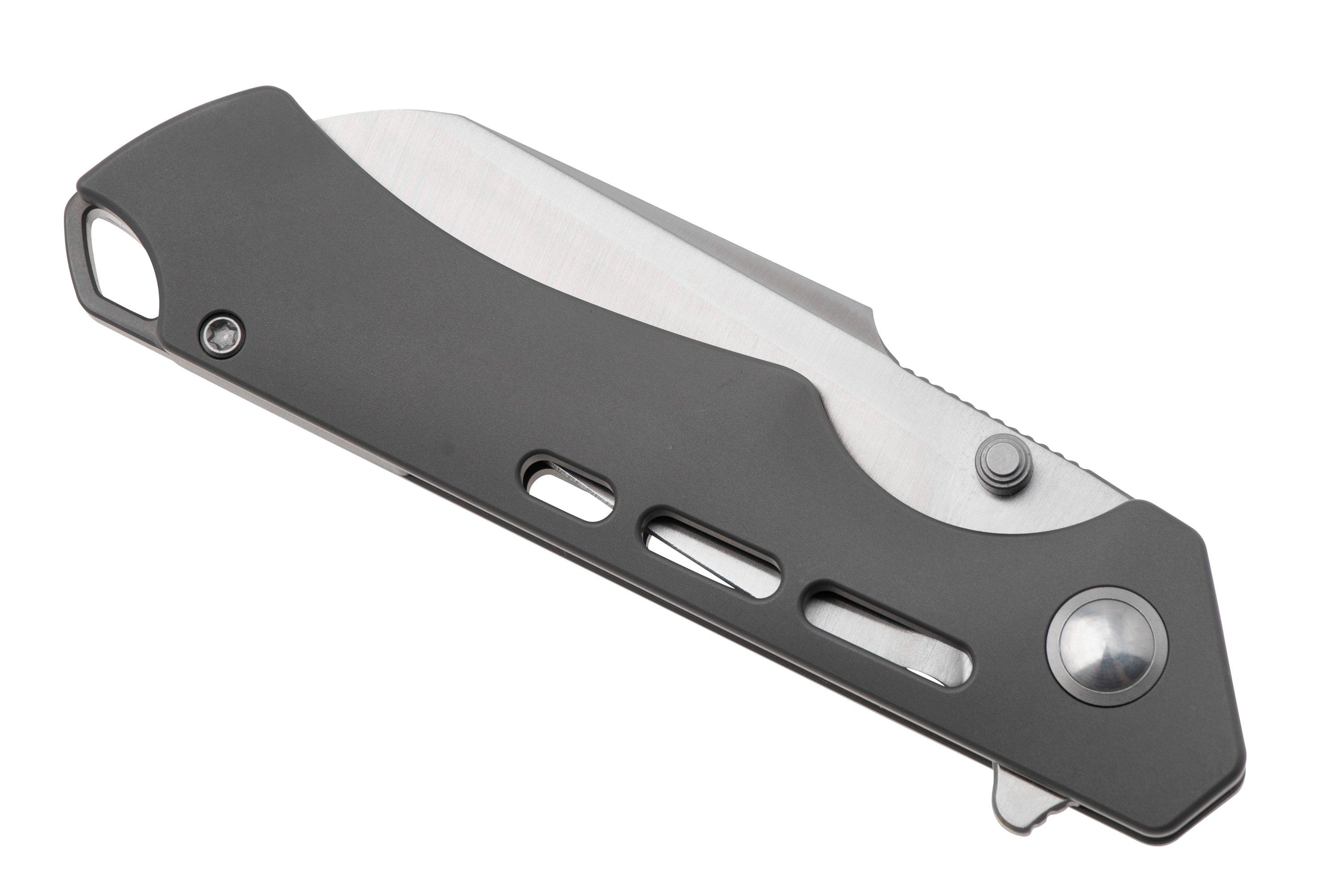 Kizer Crest Ki3714A1 Satin S35VN, Titanium pocket knife, Gecko Customz ...