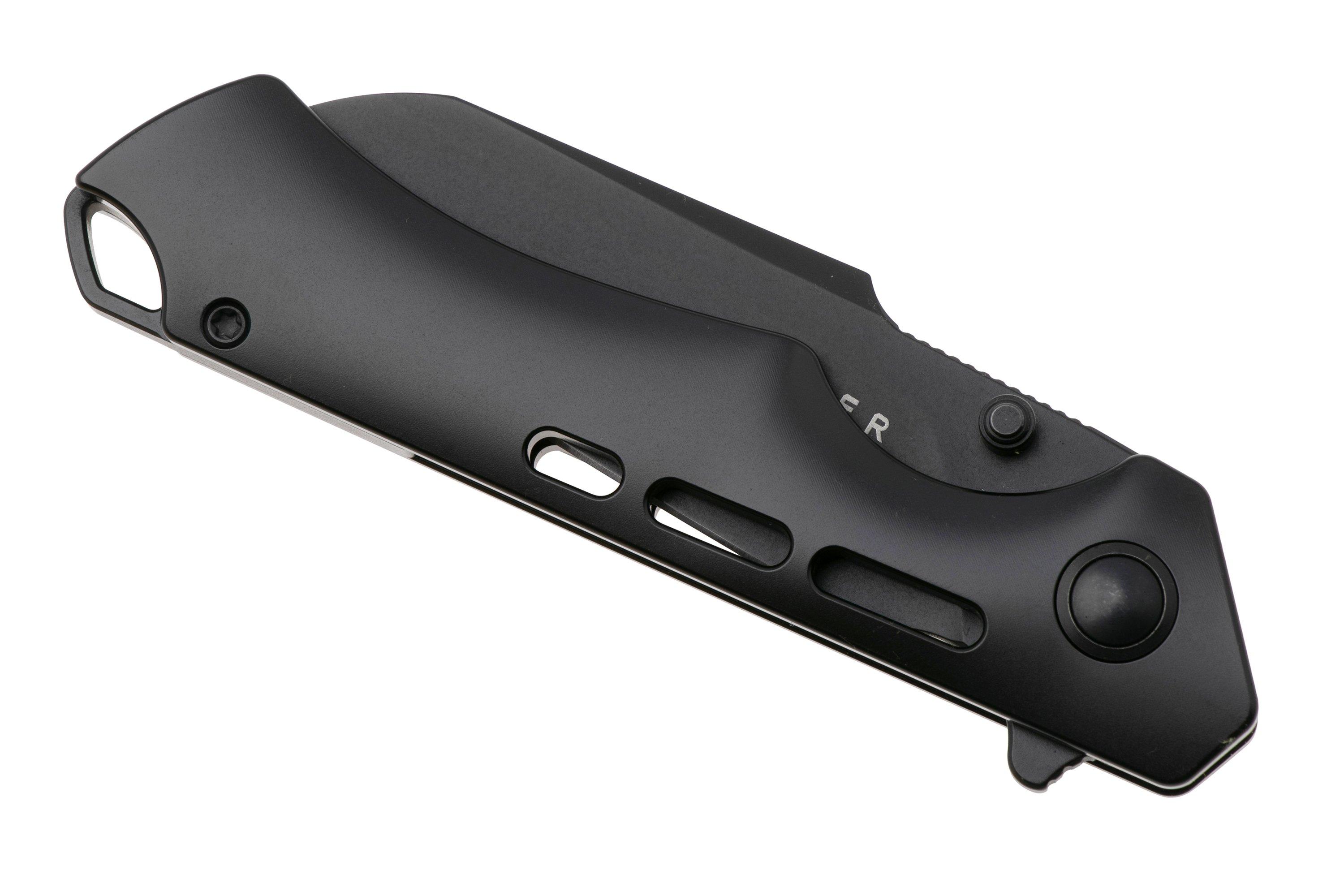 Kizer Crest Ki3714A2 Black PVD S35VN, Black Titanium pocket knife ...