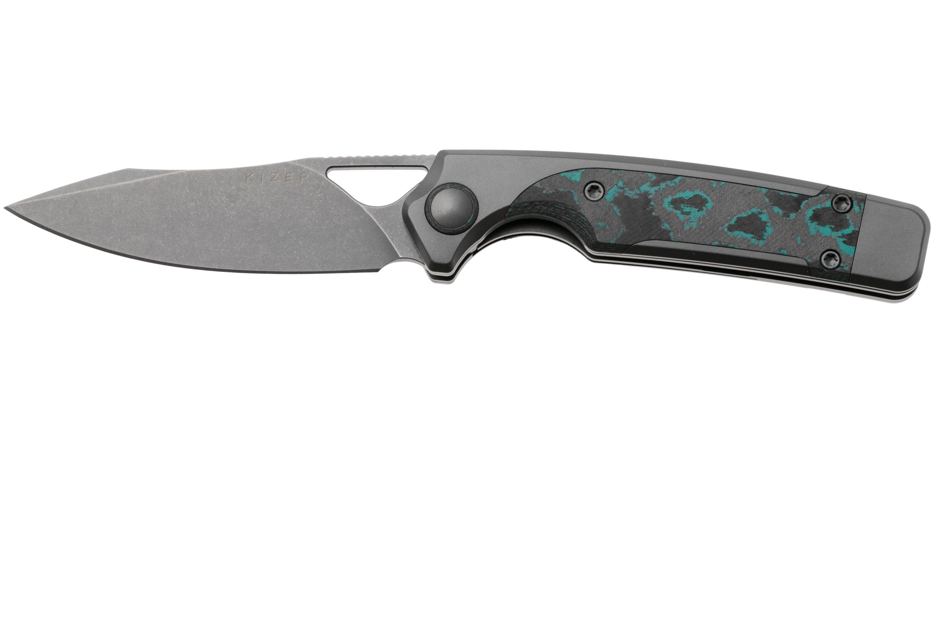 Kizer Ara KI3729A2, Gray Stonewashed CPM S45VN, Titanium / Brittany ...