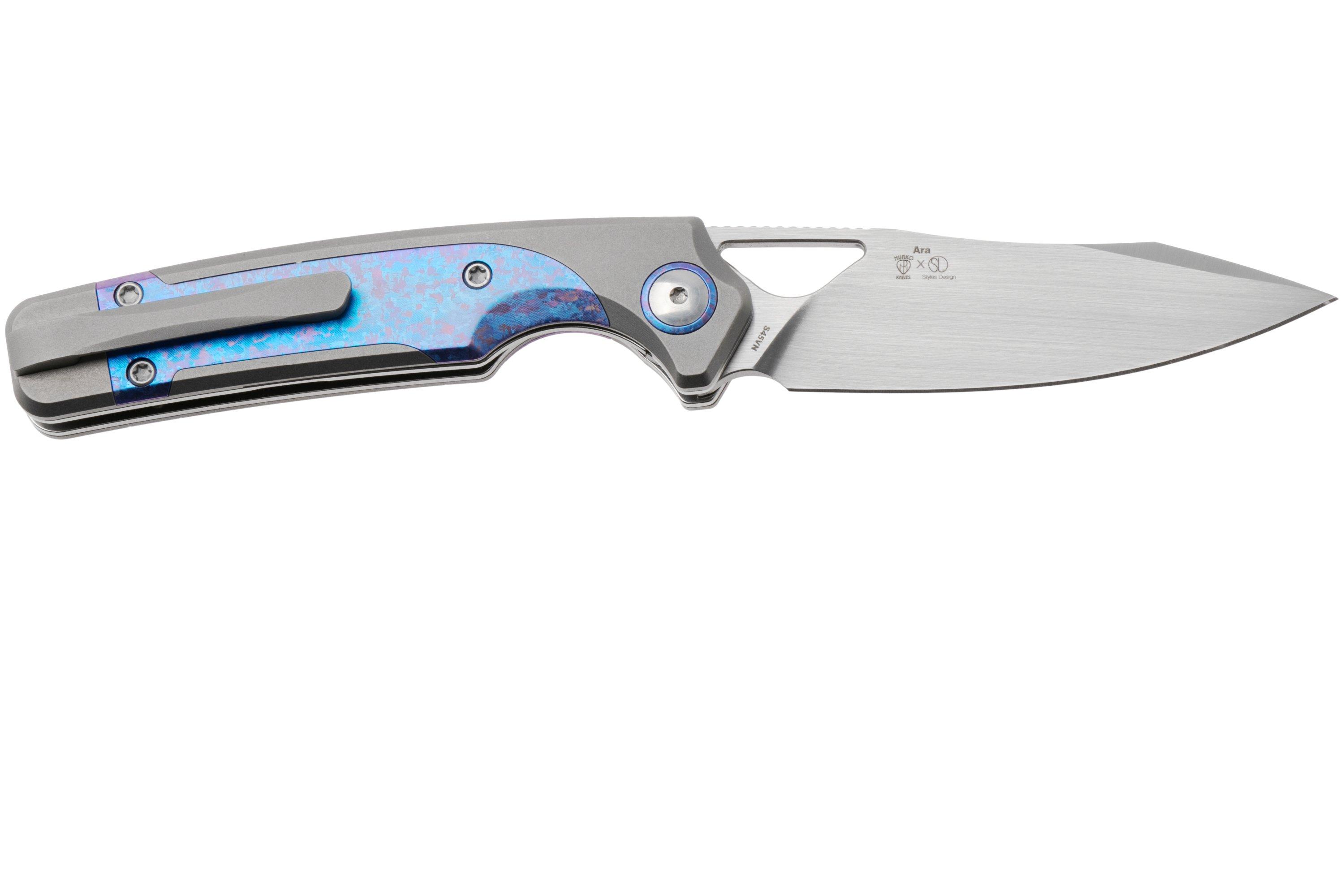 Kizer Ara KI3729A3, Hand Brushed Satin CPM S45VN, Snowflake Titanium ...