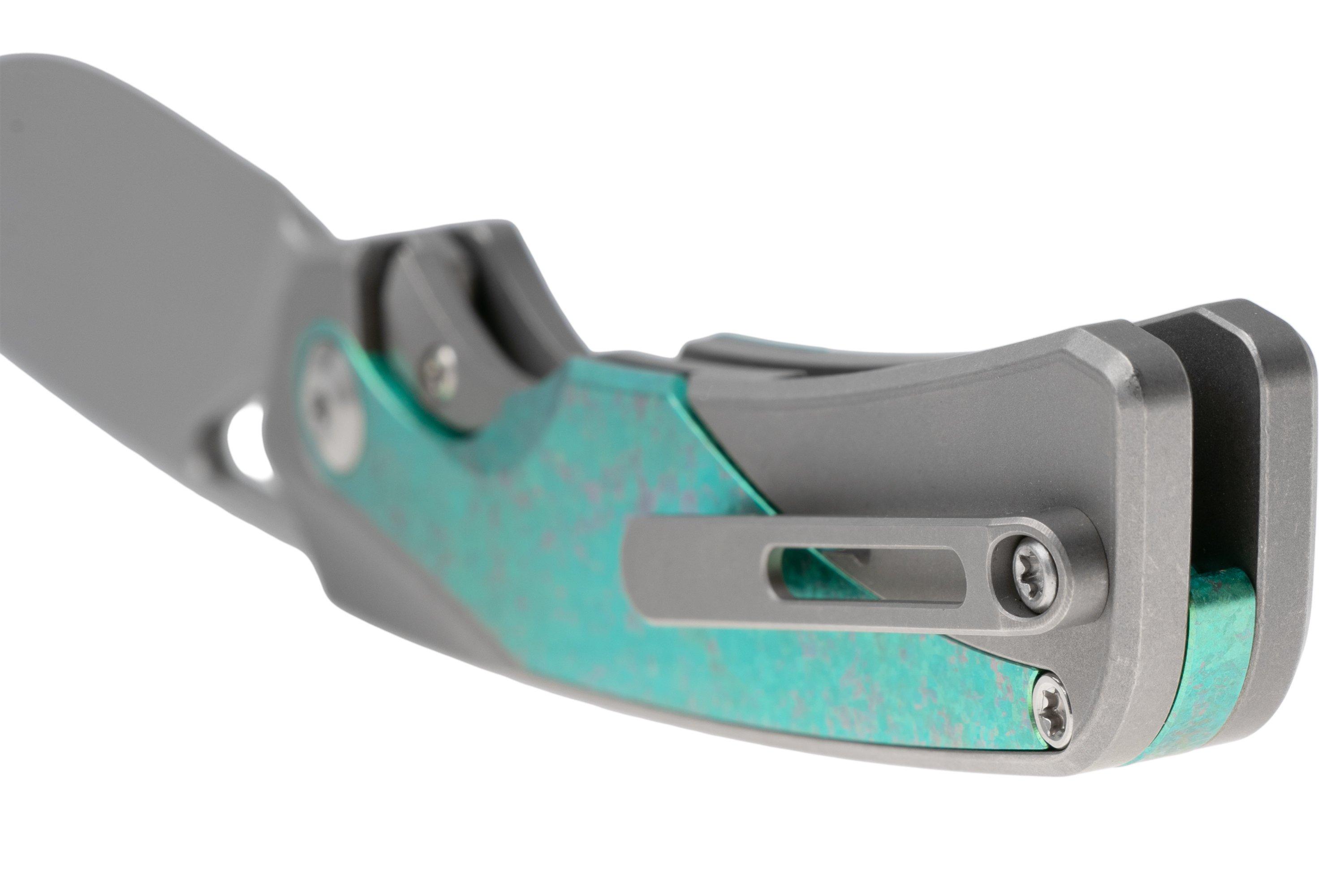Kizer Topsail KI3735A4 Stonewashed M390, Titanium & Crystallized ...