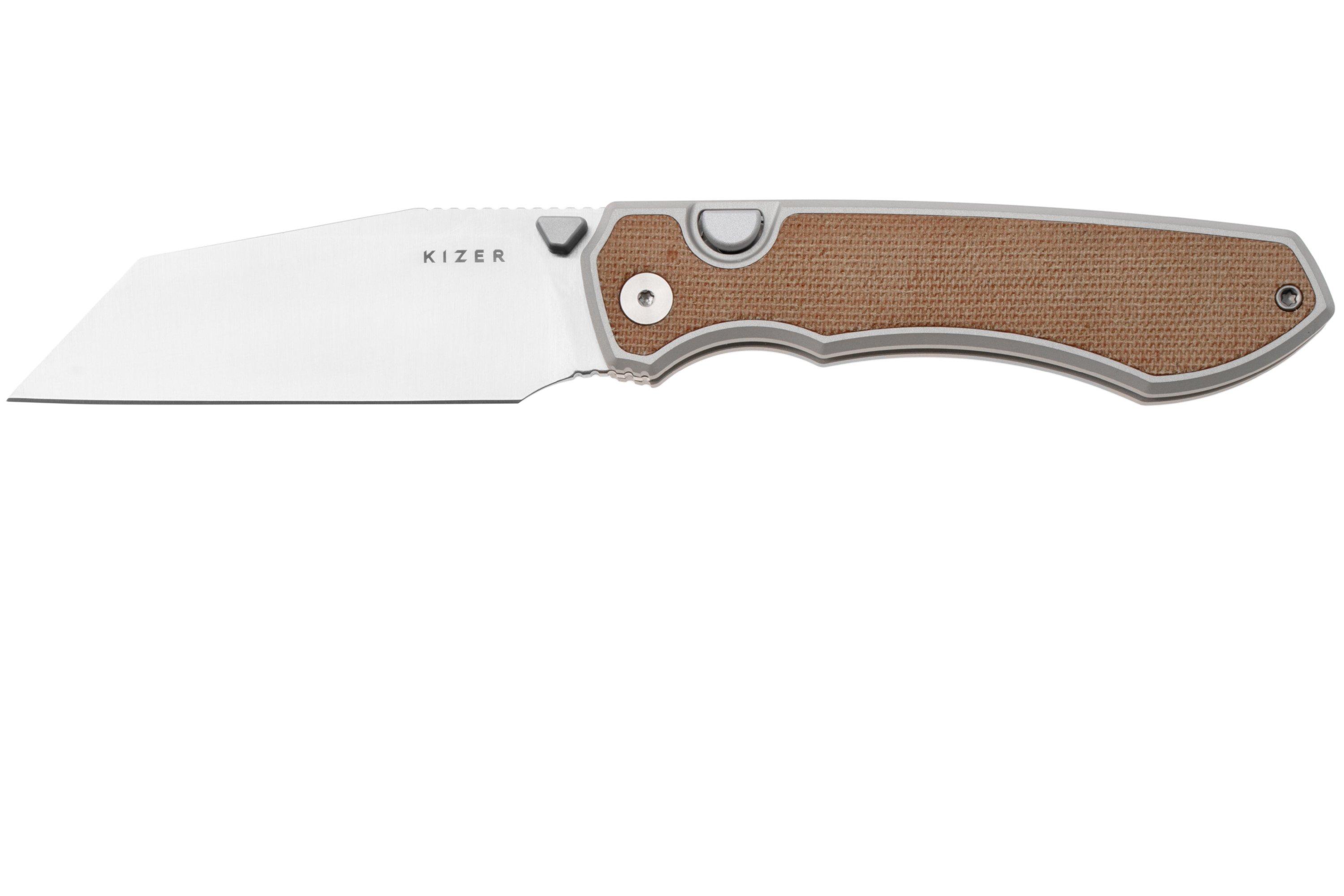 Kizer Wharning KI3738A1 Satin S45VN, Aluminum Norplex UltreX Micarta ...
