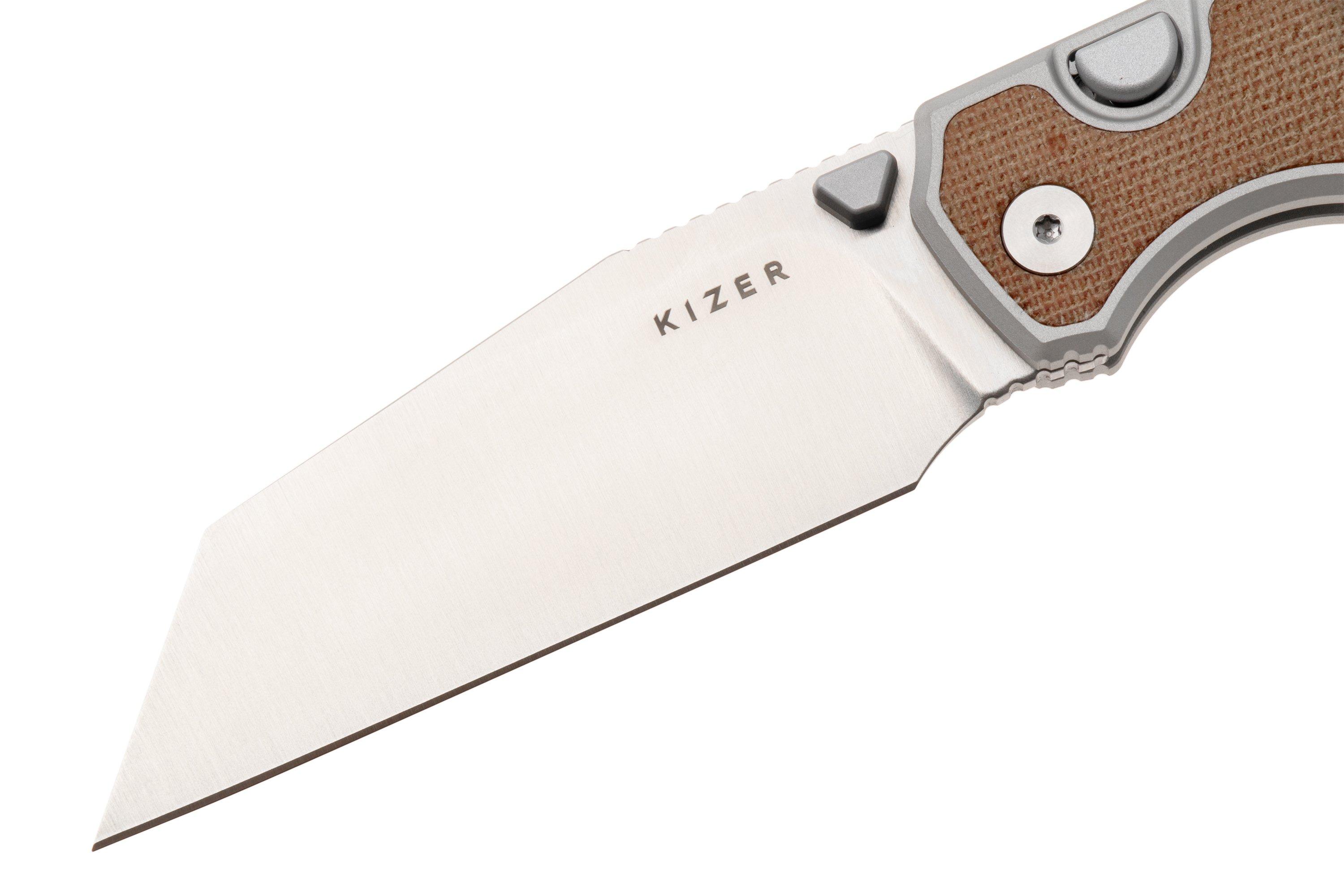 Kizer Wharning KI3738A1 Satin S45VN, Aluminum Norplex UltreX Micarta ...