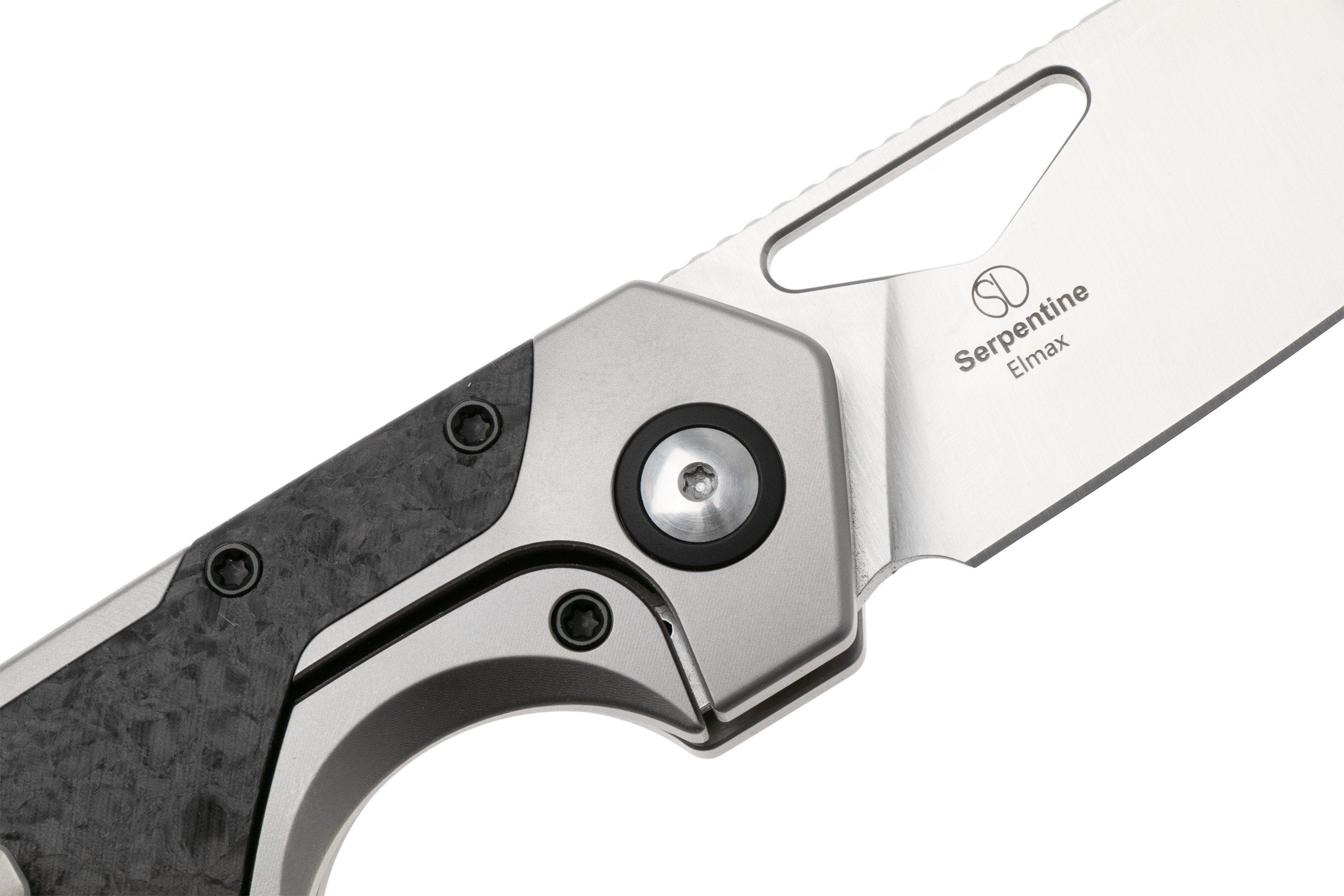 Kizer Serpentine KI3759FDA1 Satin Elmax, Titanium & Carbonfiber Inlays ...
