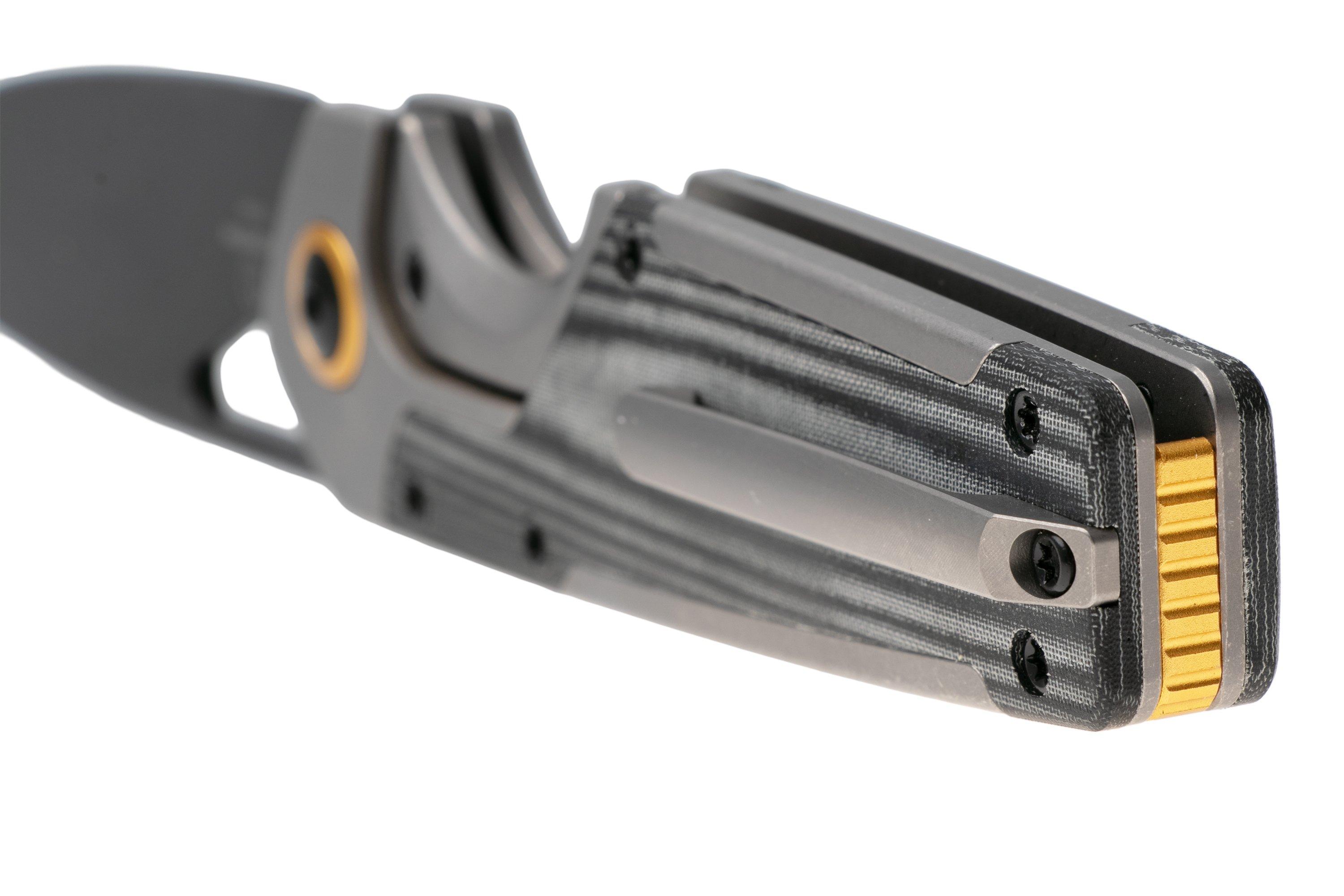 Kizer Serpentine KI3759FDA2 Matte DLC Elmax, Titanium & Micarta Inlays ...