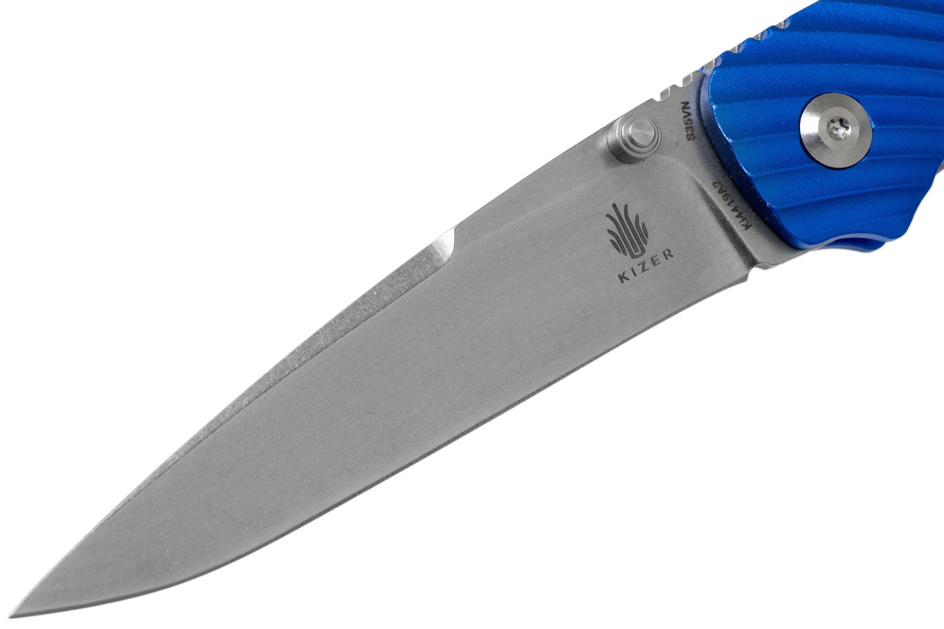Kizer Sliver Ki4419A2 sunburst blue pocket knife | Advantageously ...