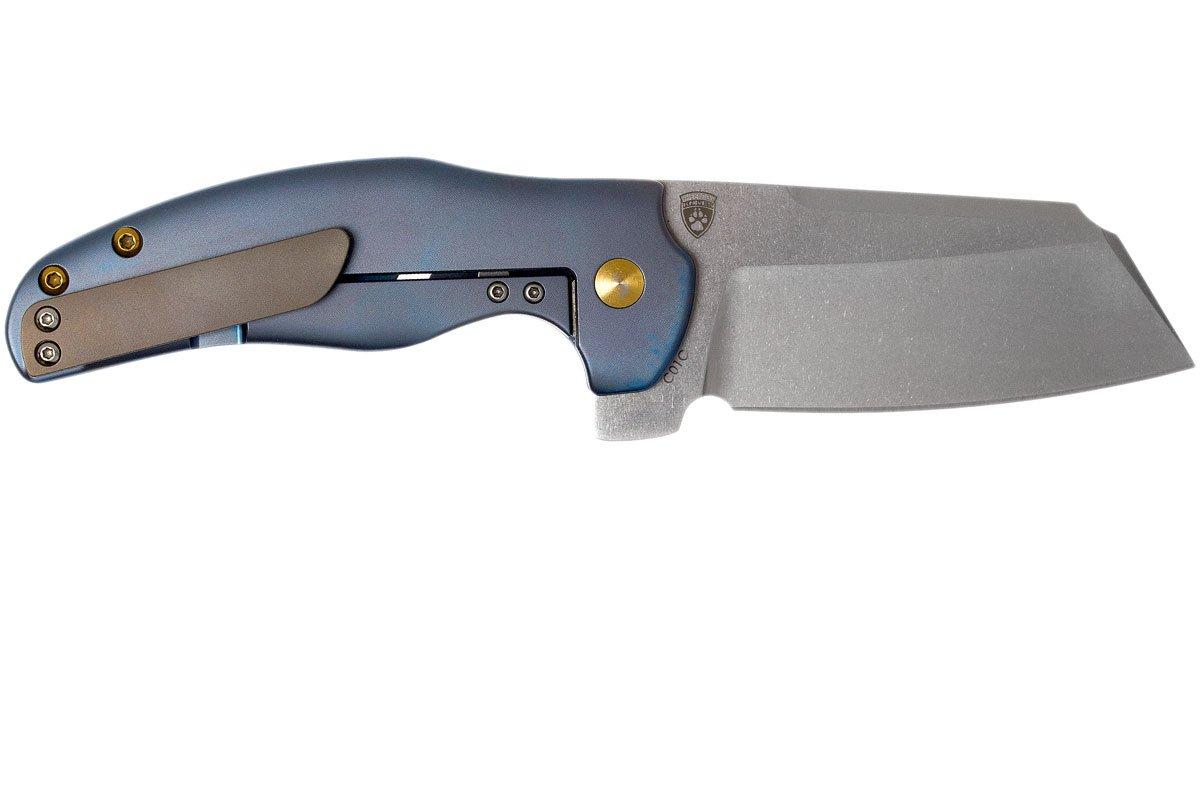 Kizer C01C pocket knife KI4488A Blue, Sheepdog design | Advantageously ...